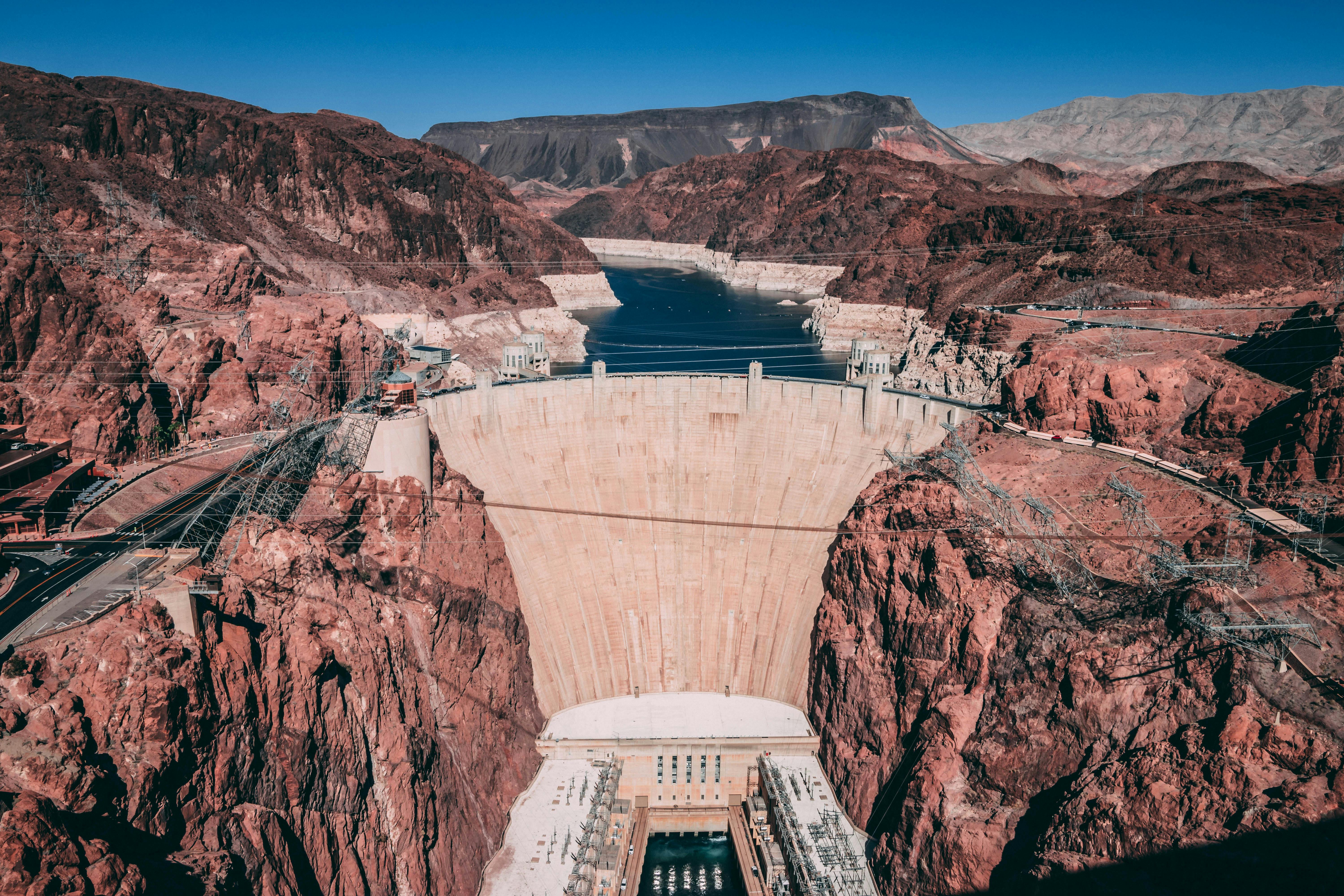 Stunning Aerial View of Hoover Dam · Free Stock Photo