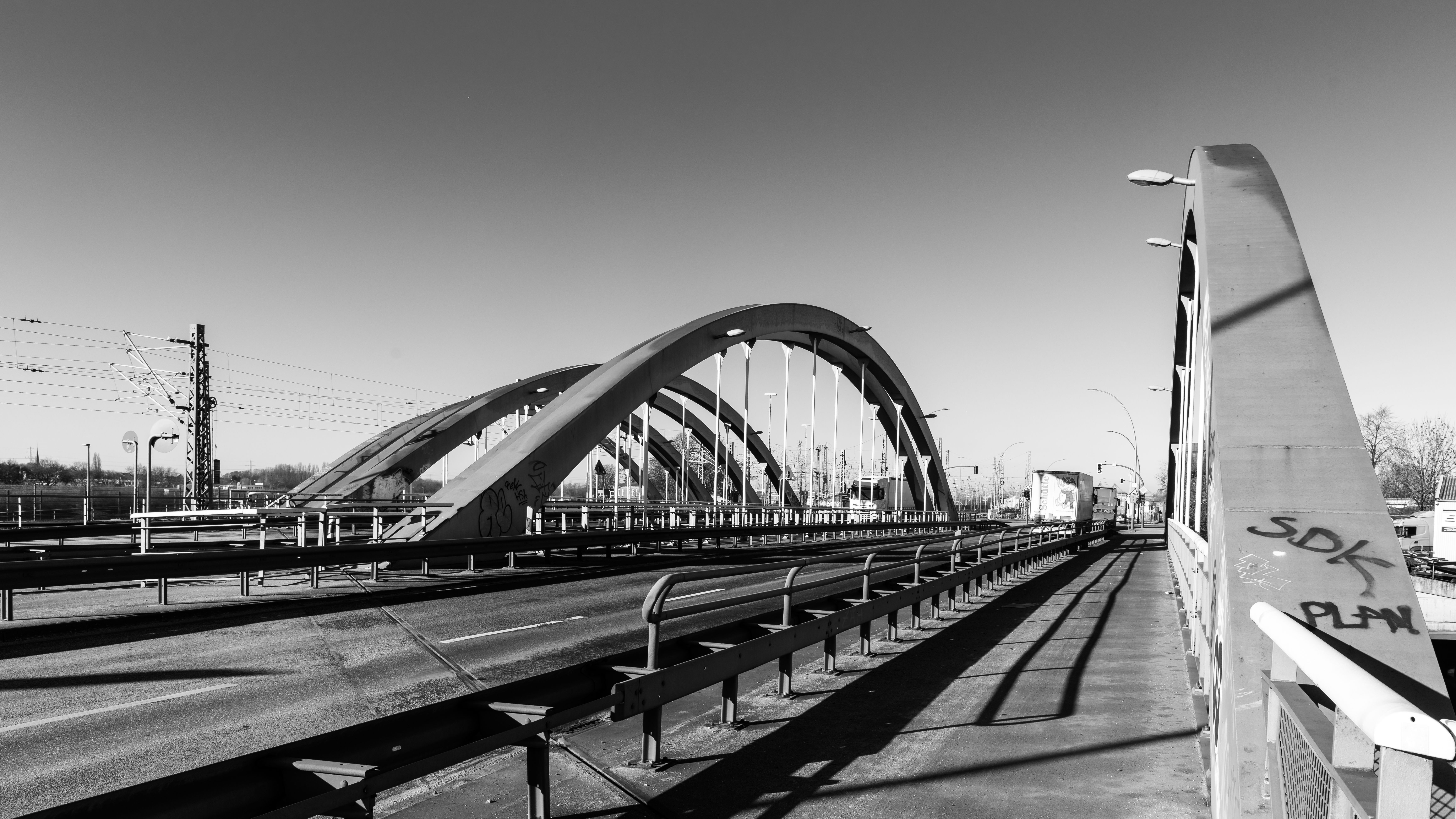 Steel Arch Bridge in Hamburg, Germany · Free Stock Photo