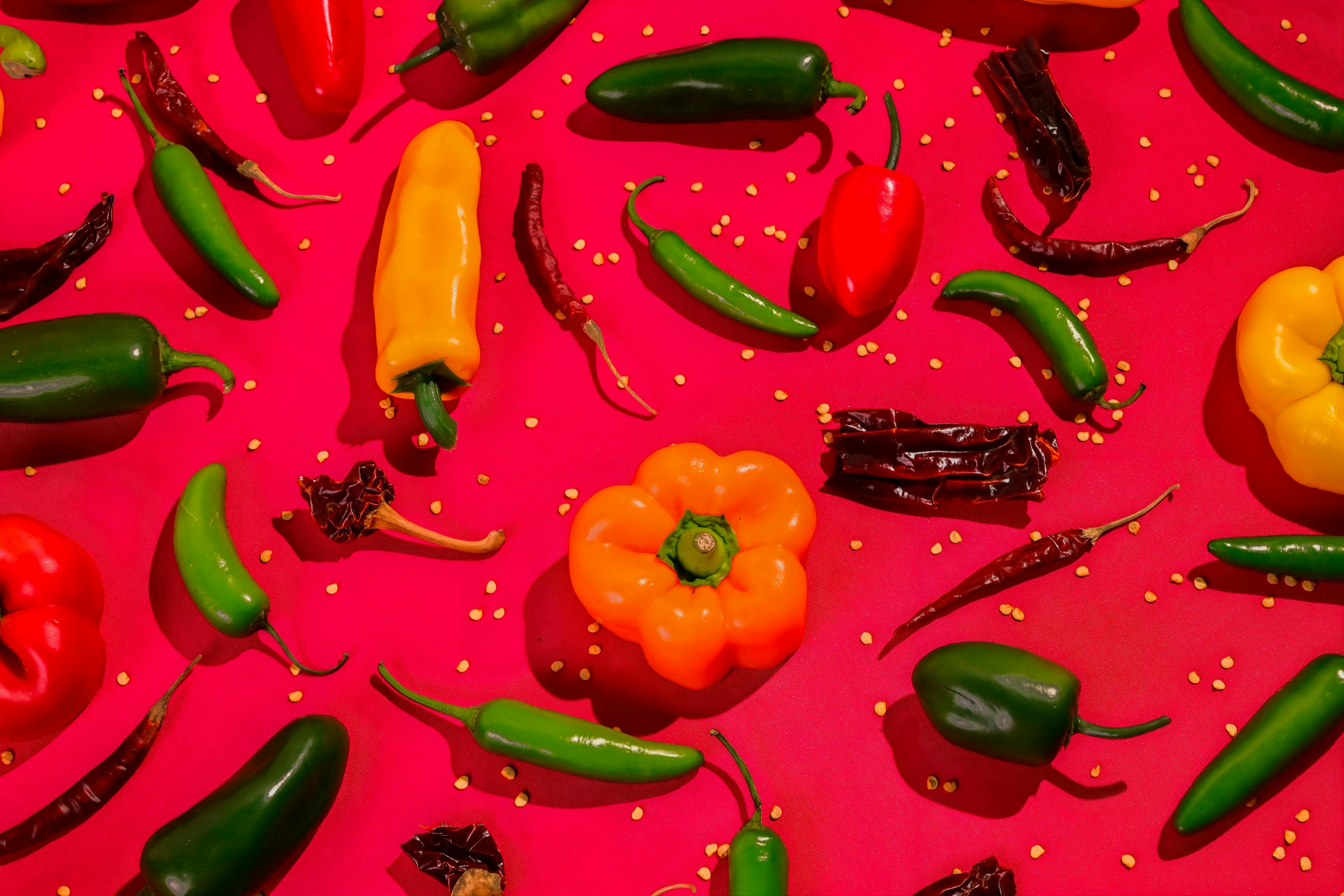 Colorful Mexican Chilli Pepper Assortment · Free Stock Photo