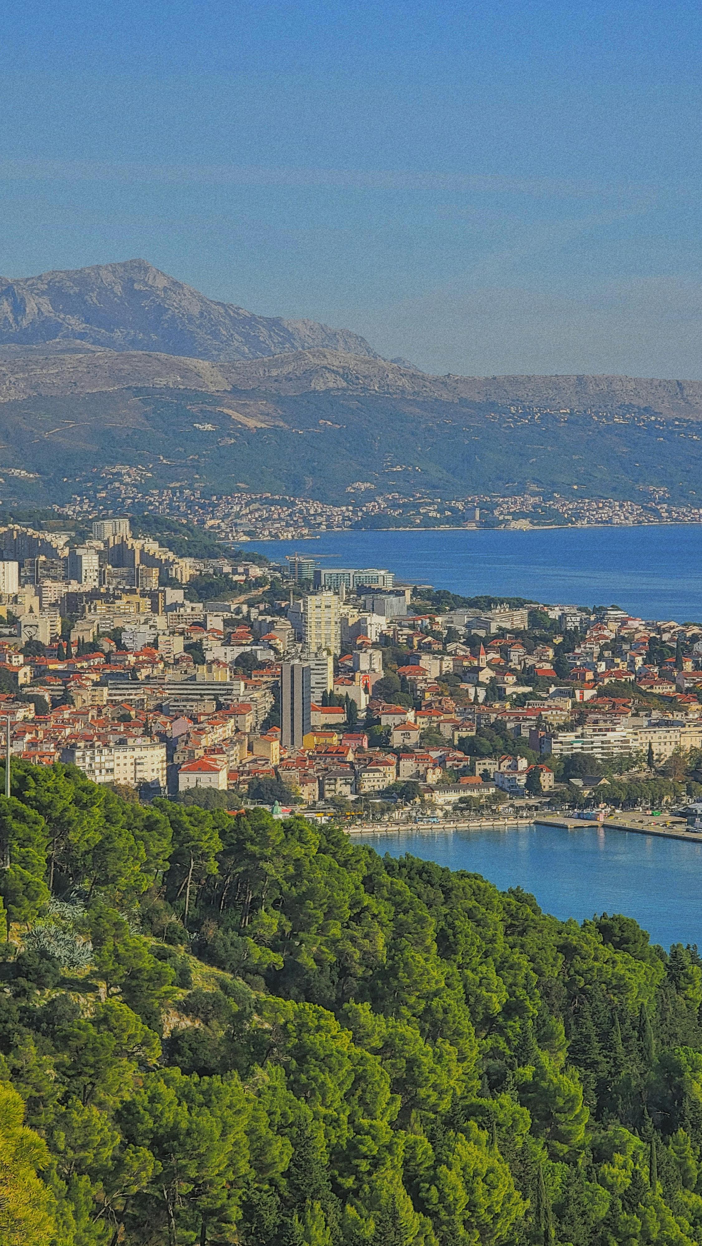 Scenic Aerial View of Split, Croatia Coastline · Free Stock Photo