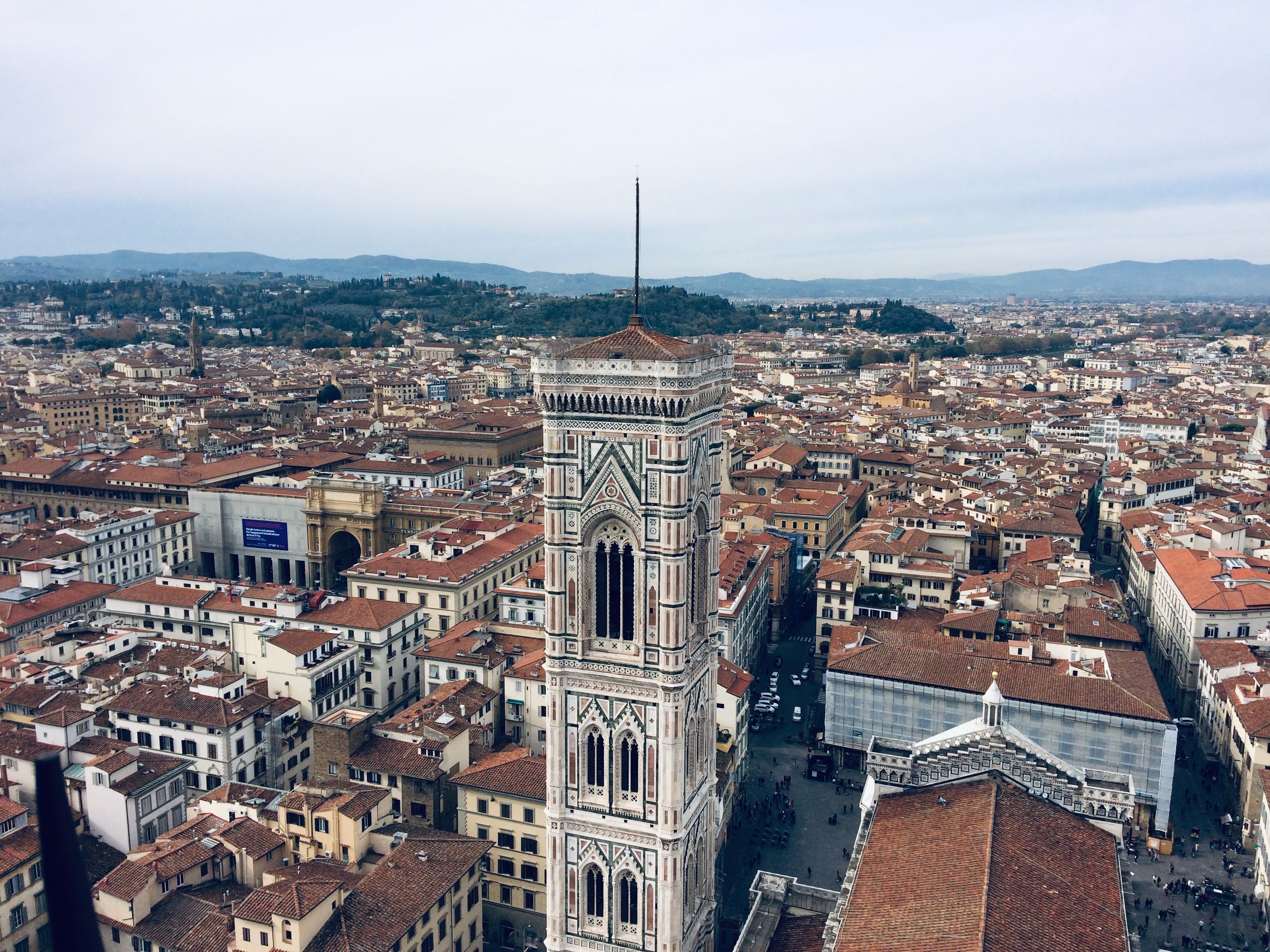 Aerial View of Florence with Giotto's Campanile · Free Stock Photo