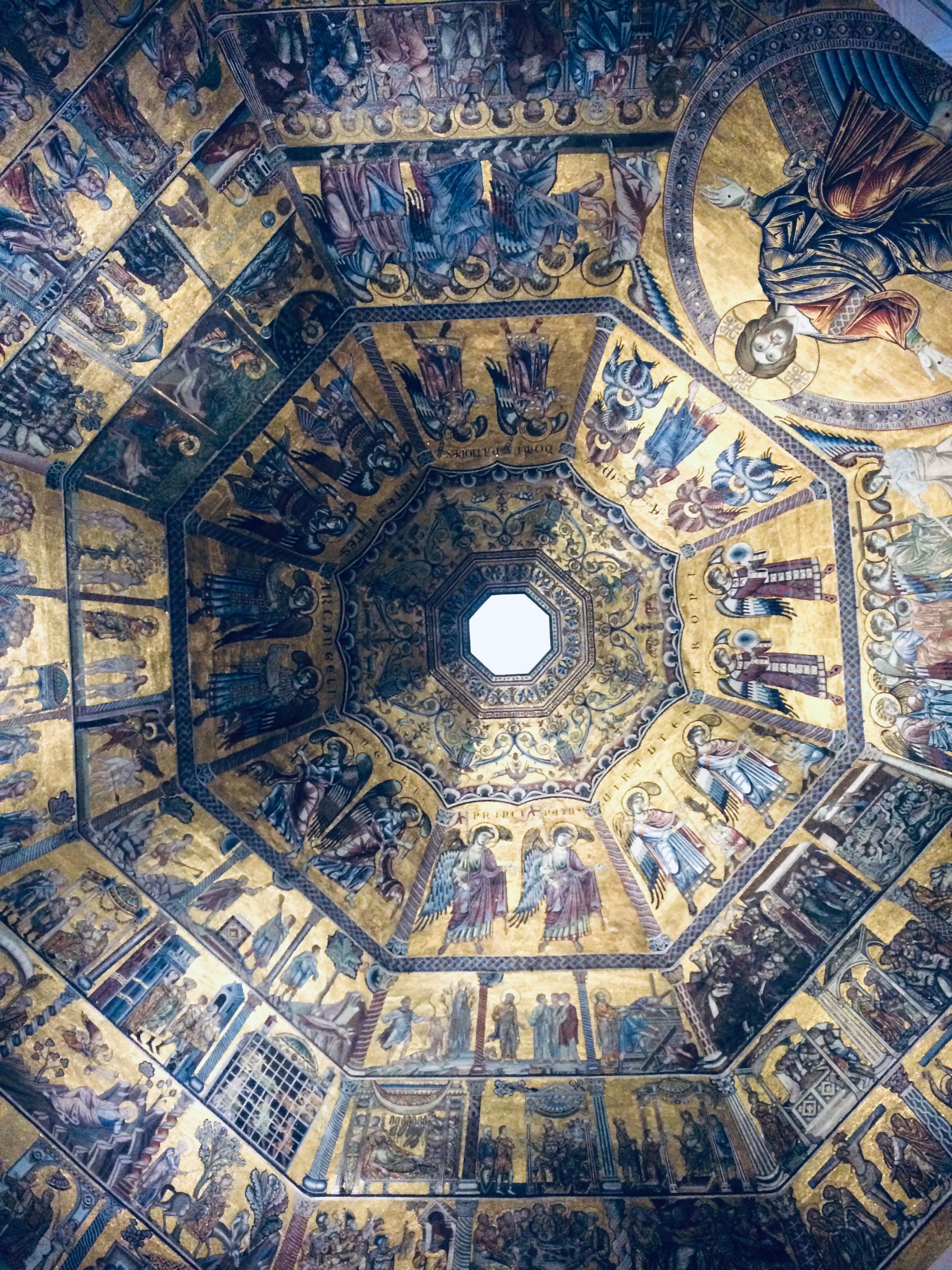 Intricate Ceiling Mosaic of Florence Baptistery · Free Stock Photo
