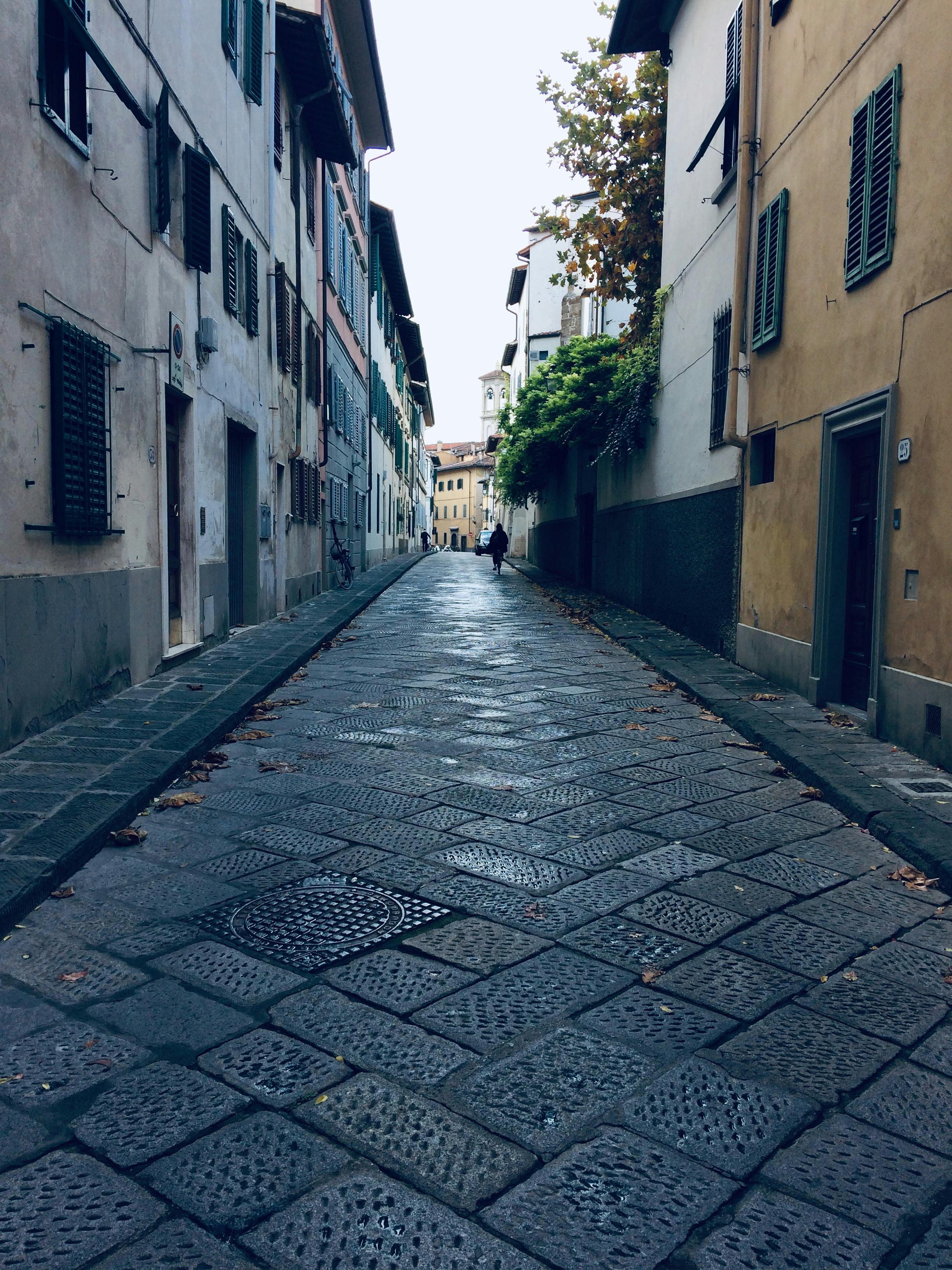 Charming Cobblestone Street in Florence · Free Stock Photo