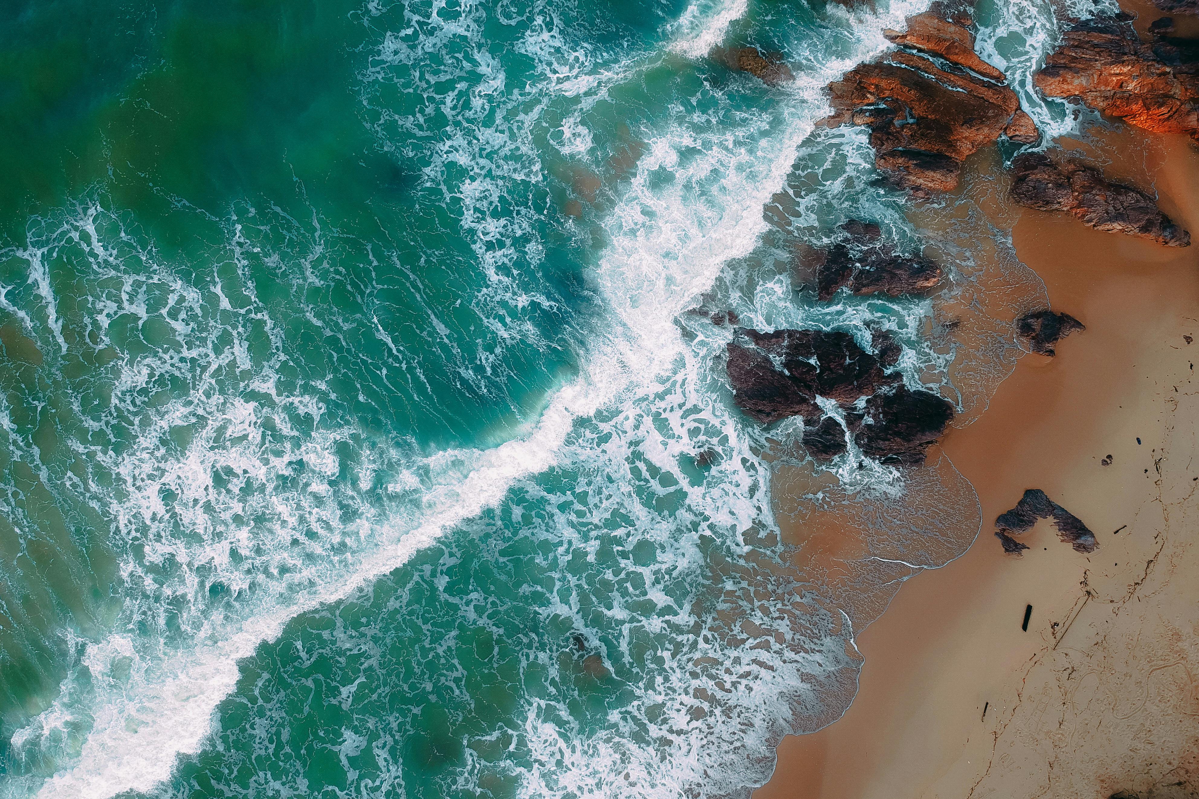 Bird's Eye View Of Sea During Daytime · Free Stock Photo