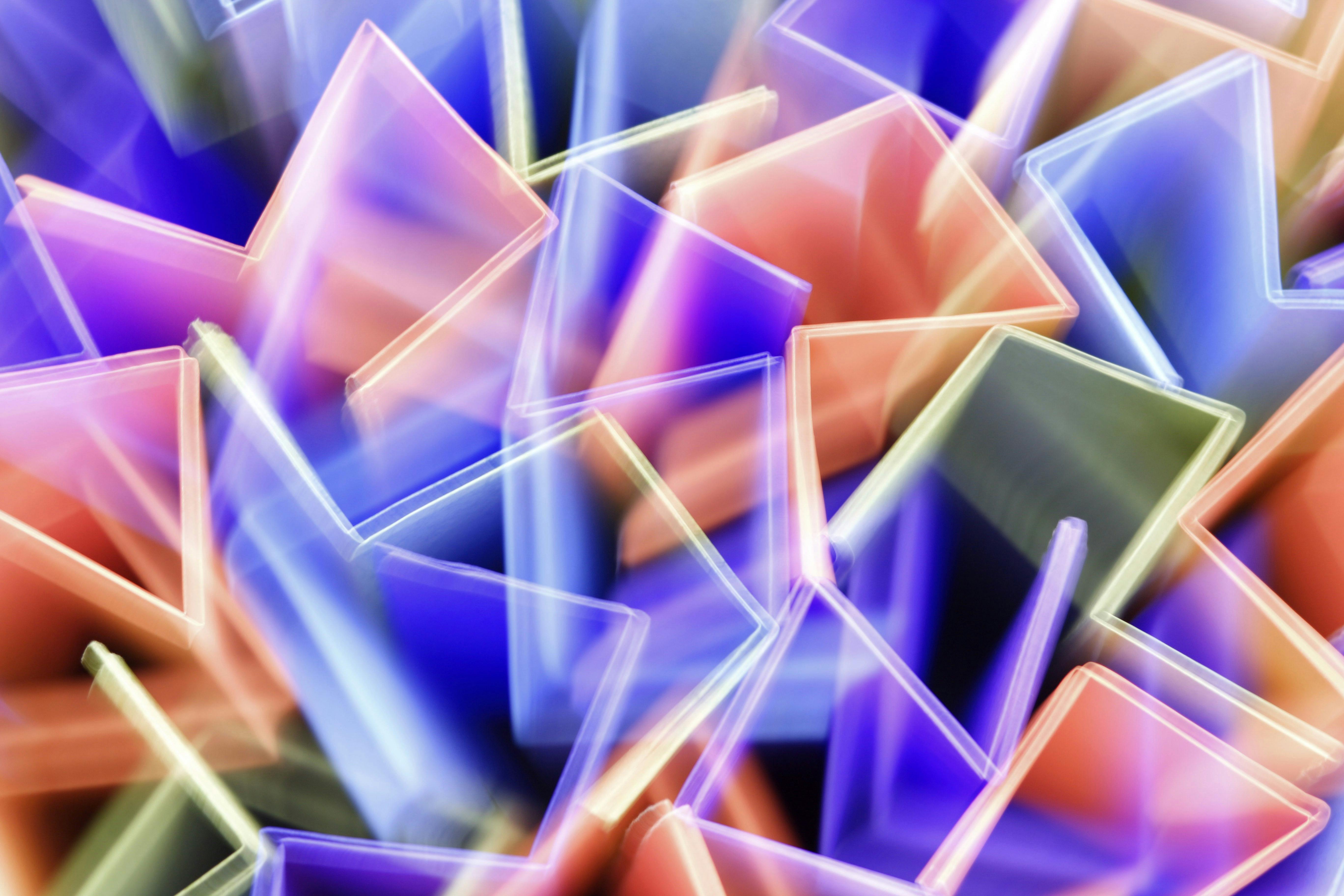 Colorful Abstract Geometric Light Patterns · Free Stock Photo