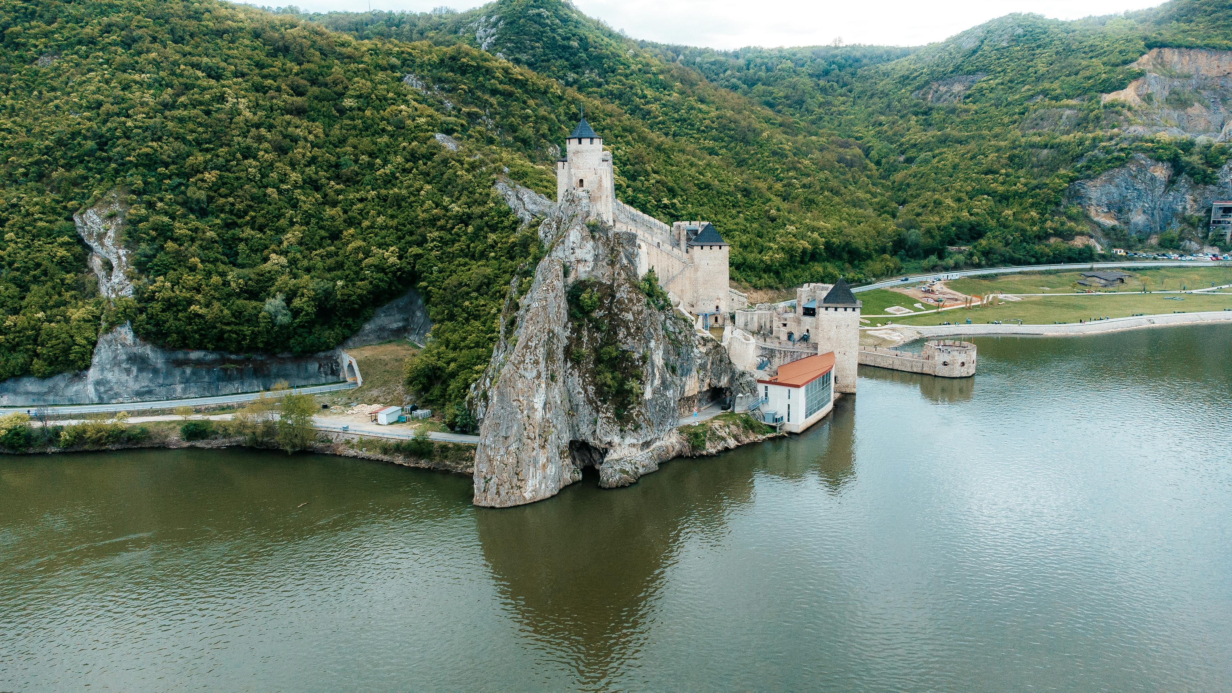 Aerial View of Golubac Fortress in Serbia · Free Stock Photo