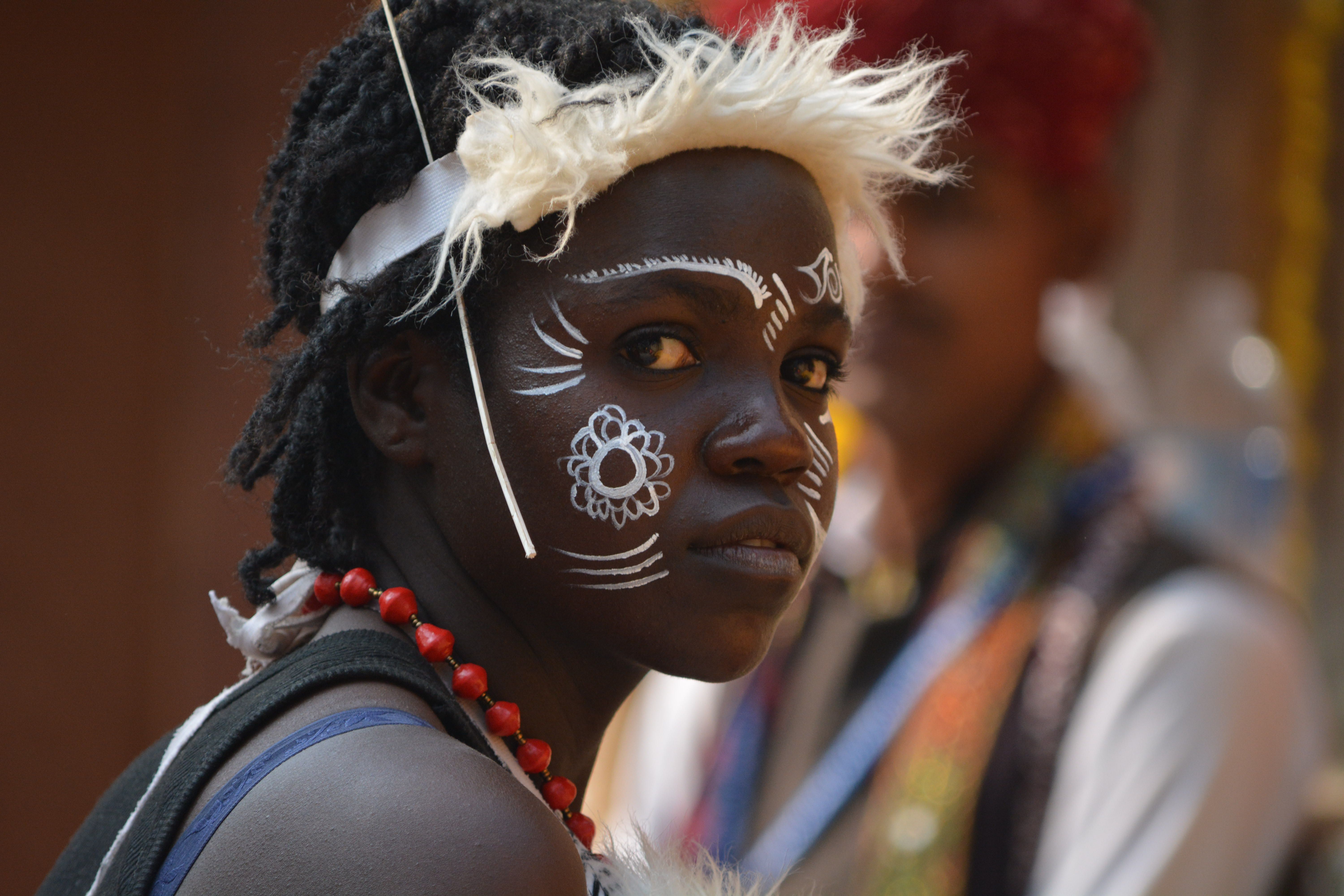 Cultural Portrait with Traditional Face Paint · Free Stock Photo