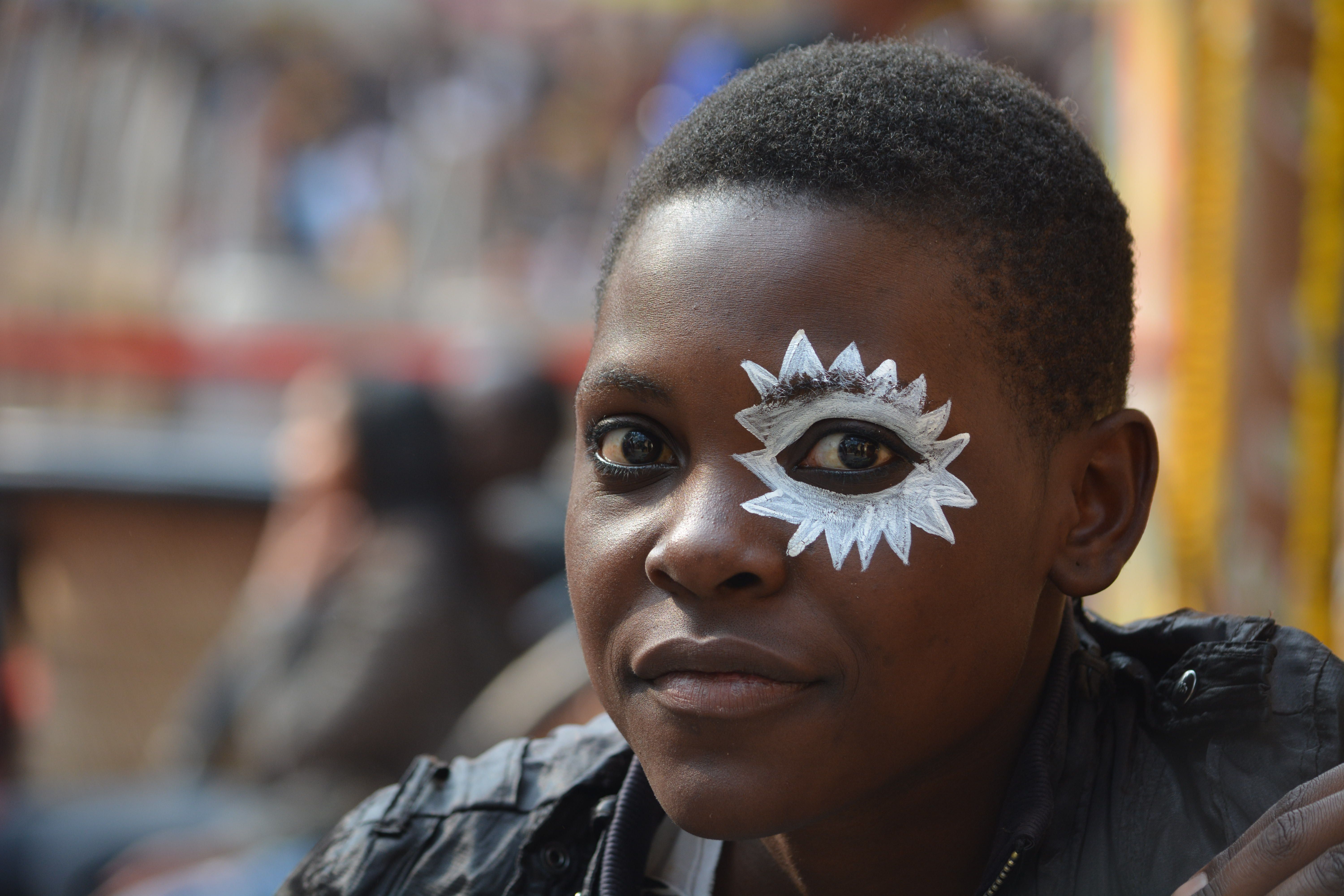 Cultural Face Paint at Surajkund Mela · Free Stock Photo