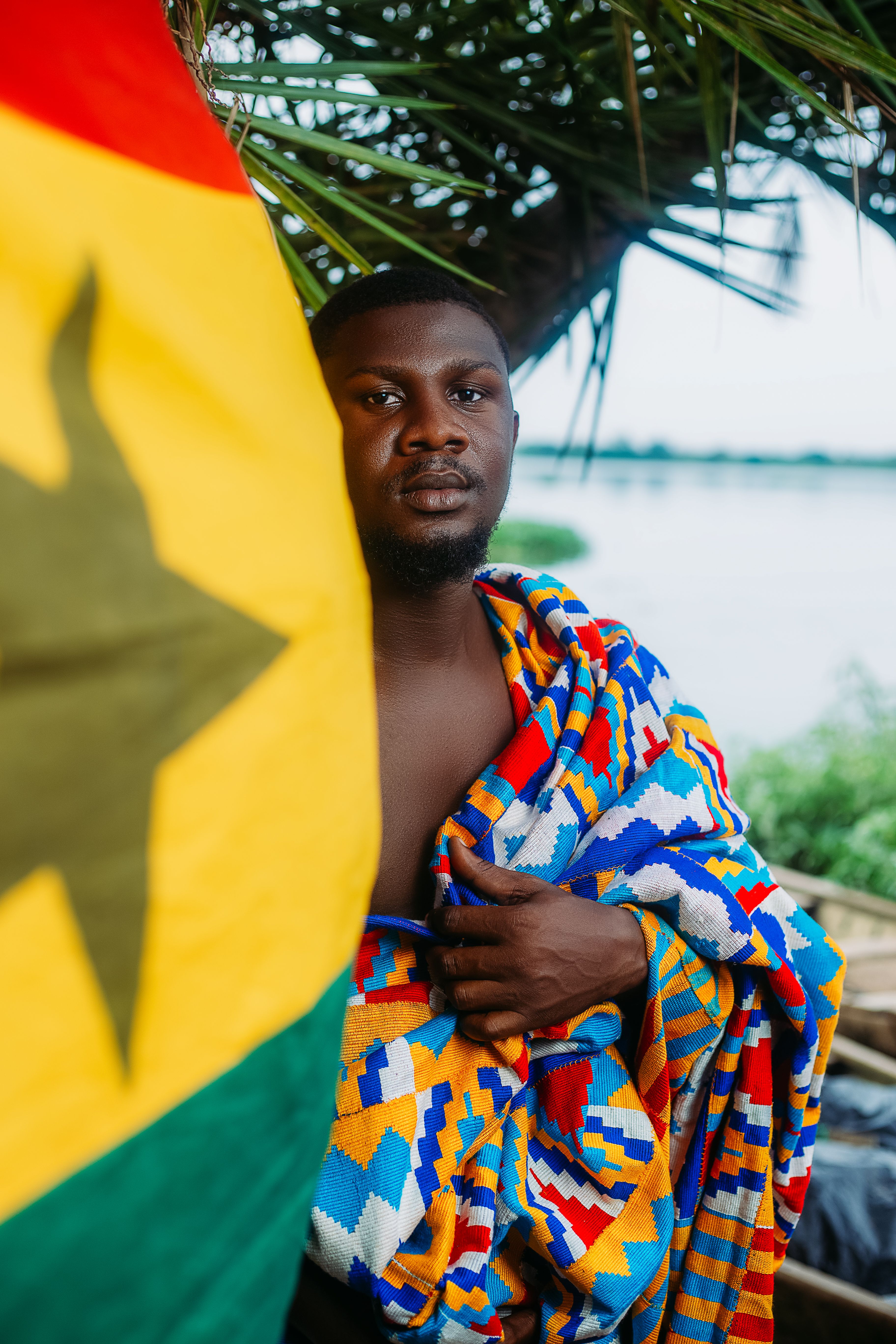 Portrait of a Man in Traditional Ghanaian Attire · Free Stock Photo