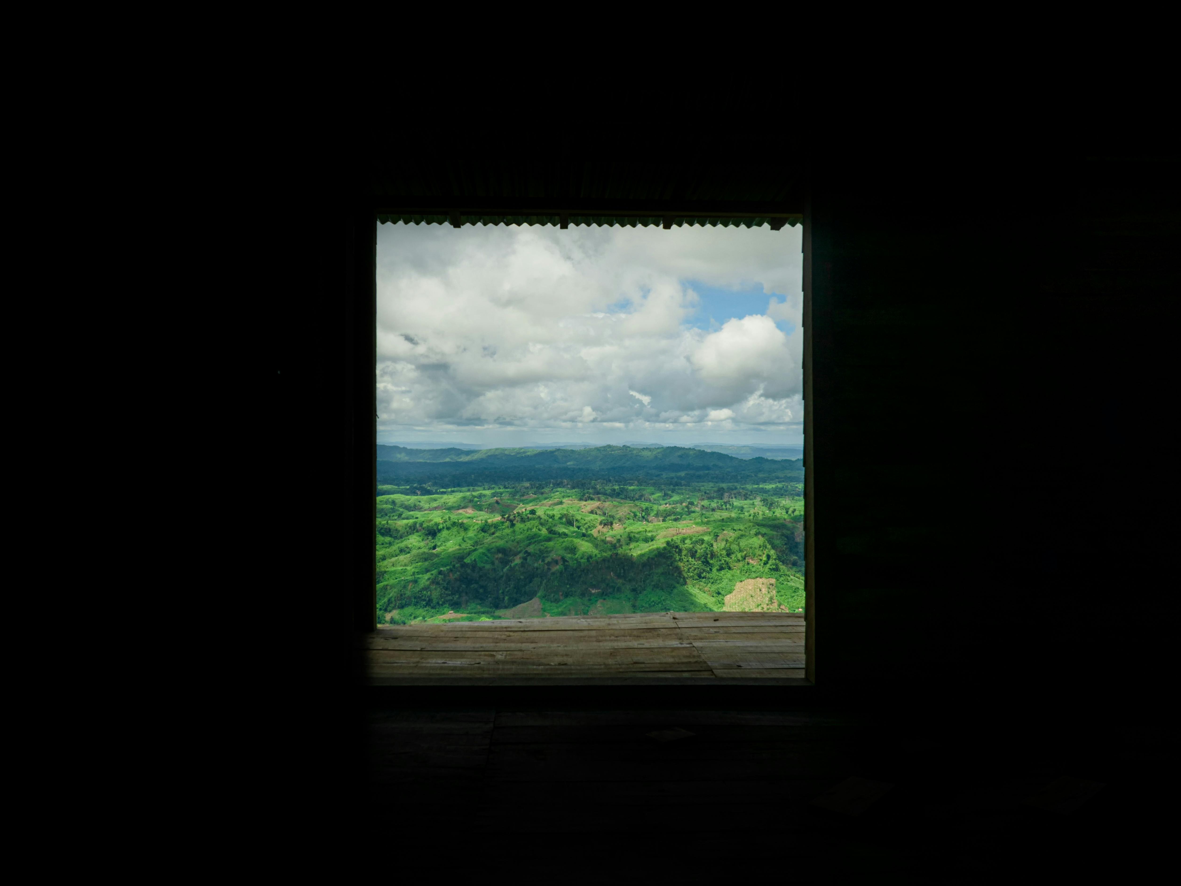 Scenic Bangladesh Countryside Through a Window · Free Stock Photo