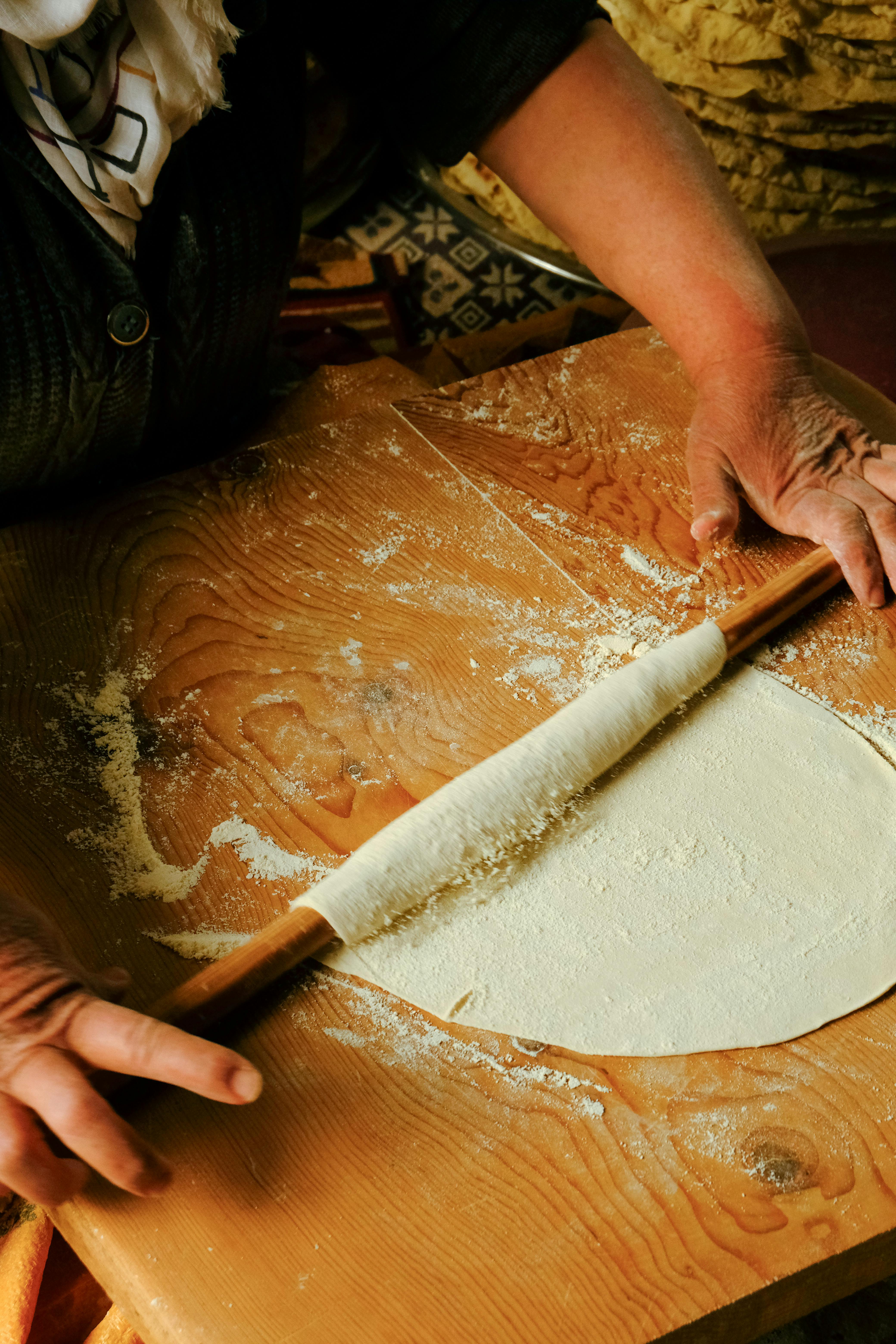 Traditional Bread Making in Rustic Kitchen · Free Stock Photo