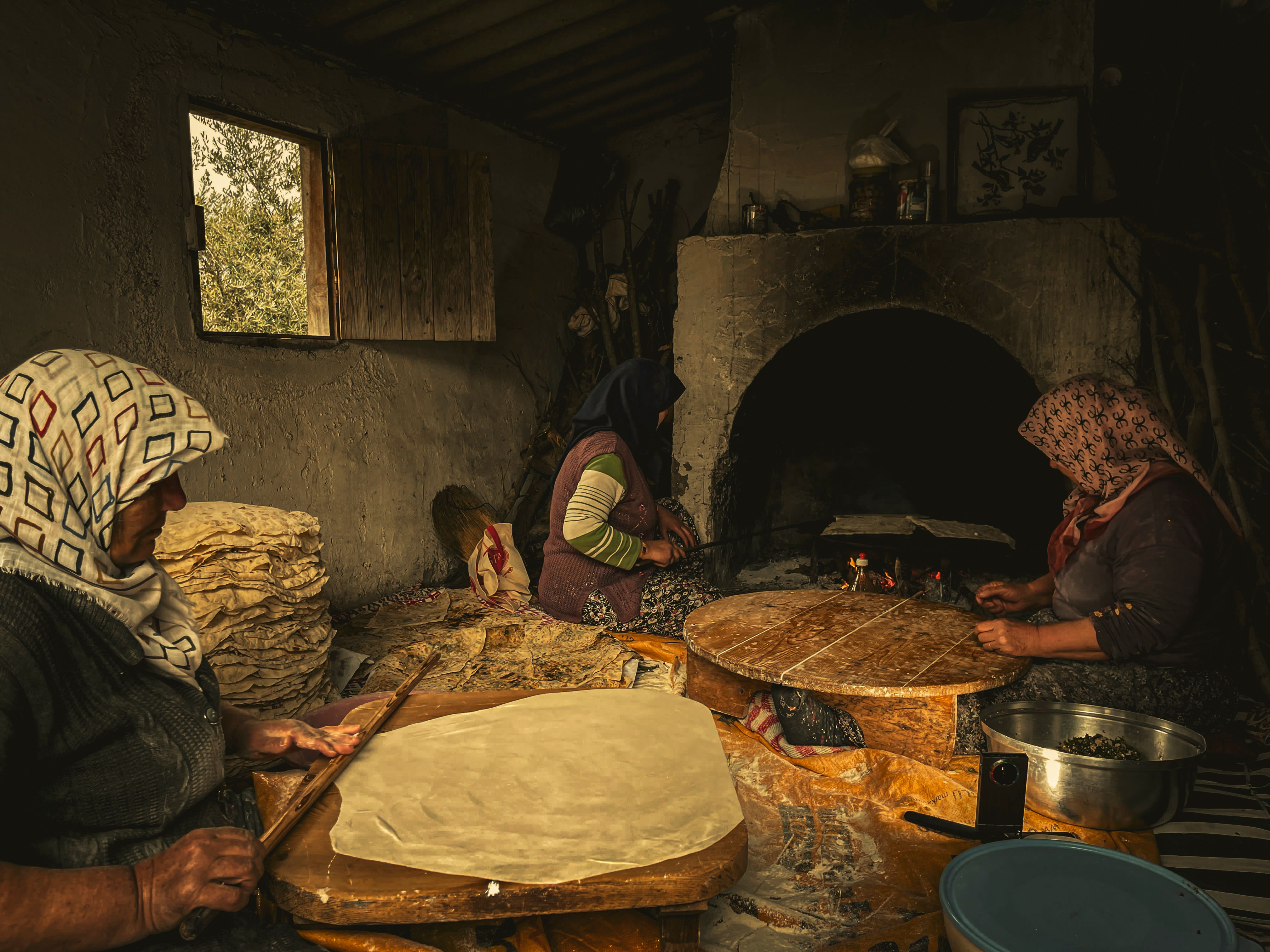 Traditional Turkish Village Bakery Scene · Free Stock Photo