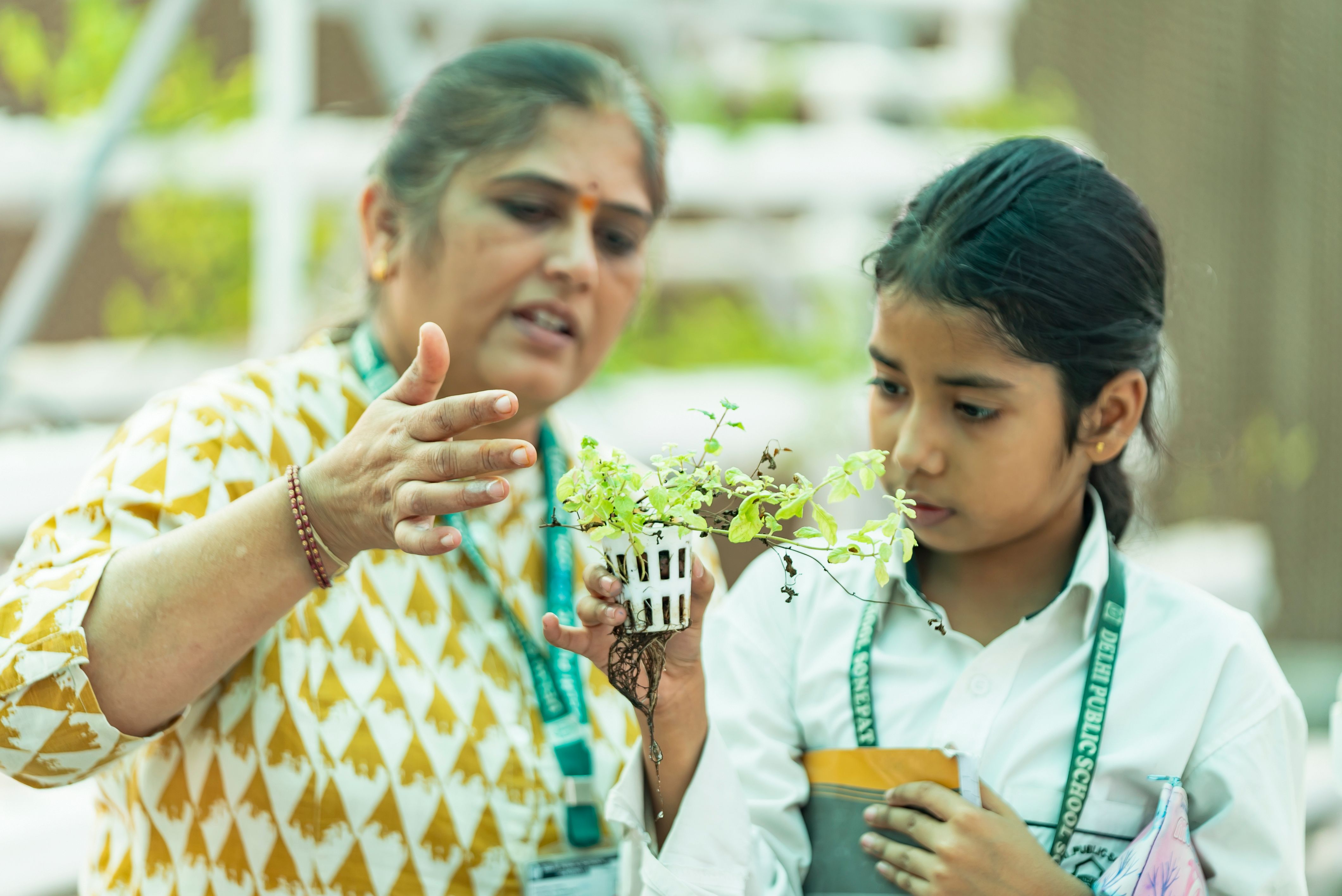 Teacher Explains Plant Growth to Student · Free Stock Photo