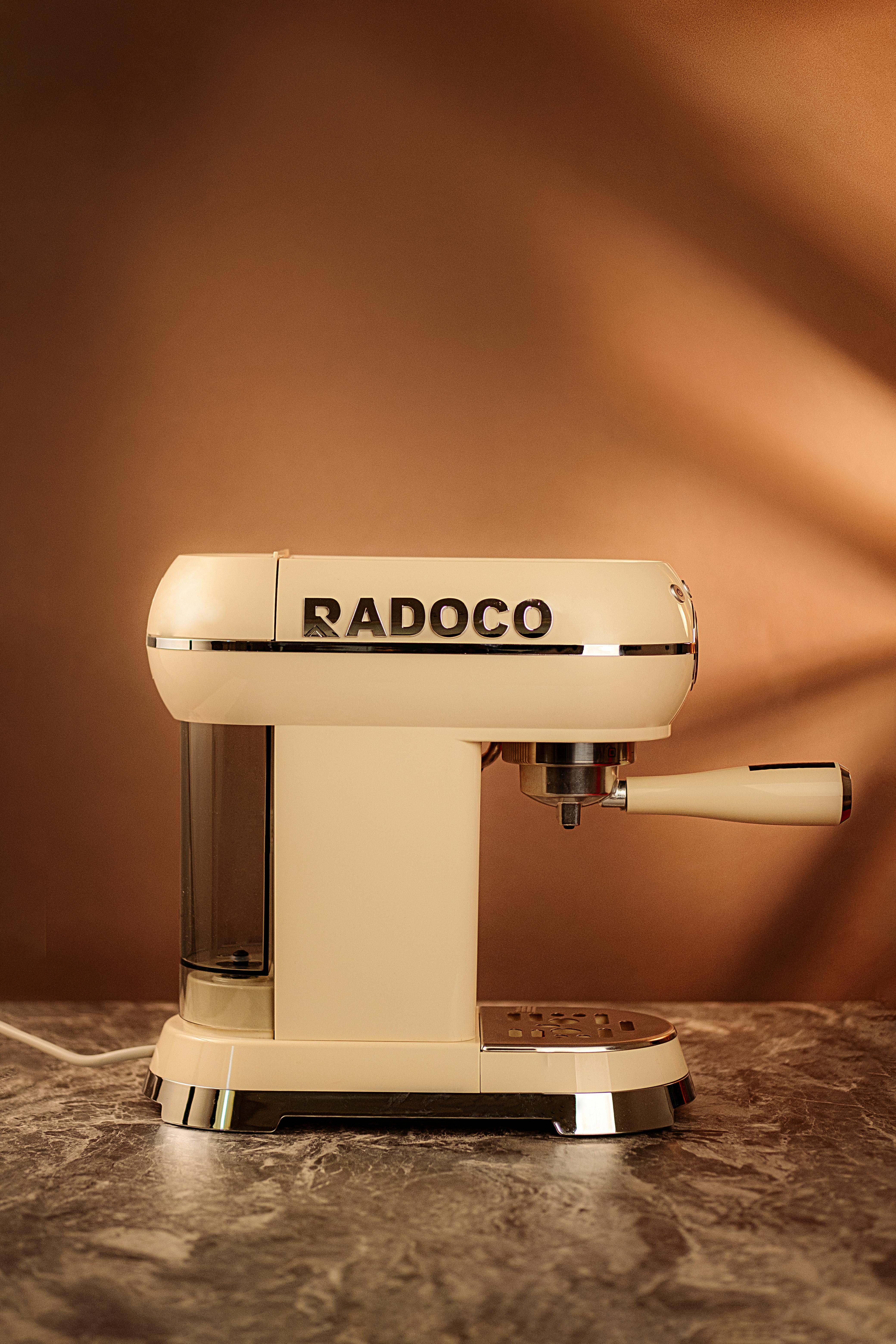 Stylish Beige Espresso Coffee Machine · Free Stock Photo