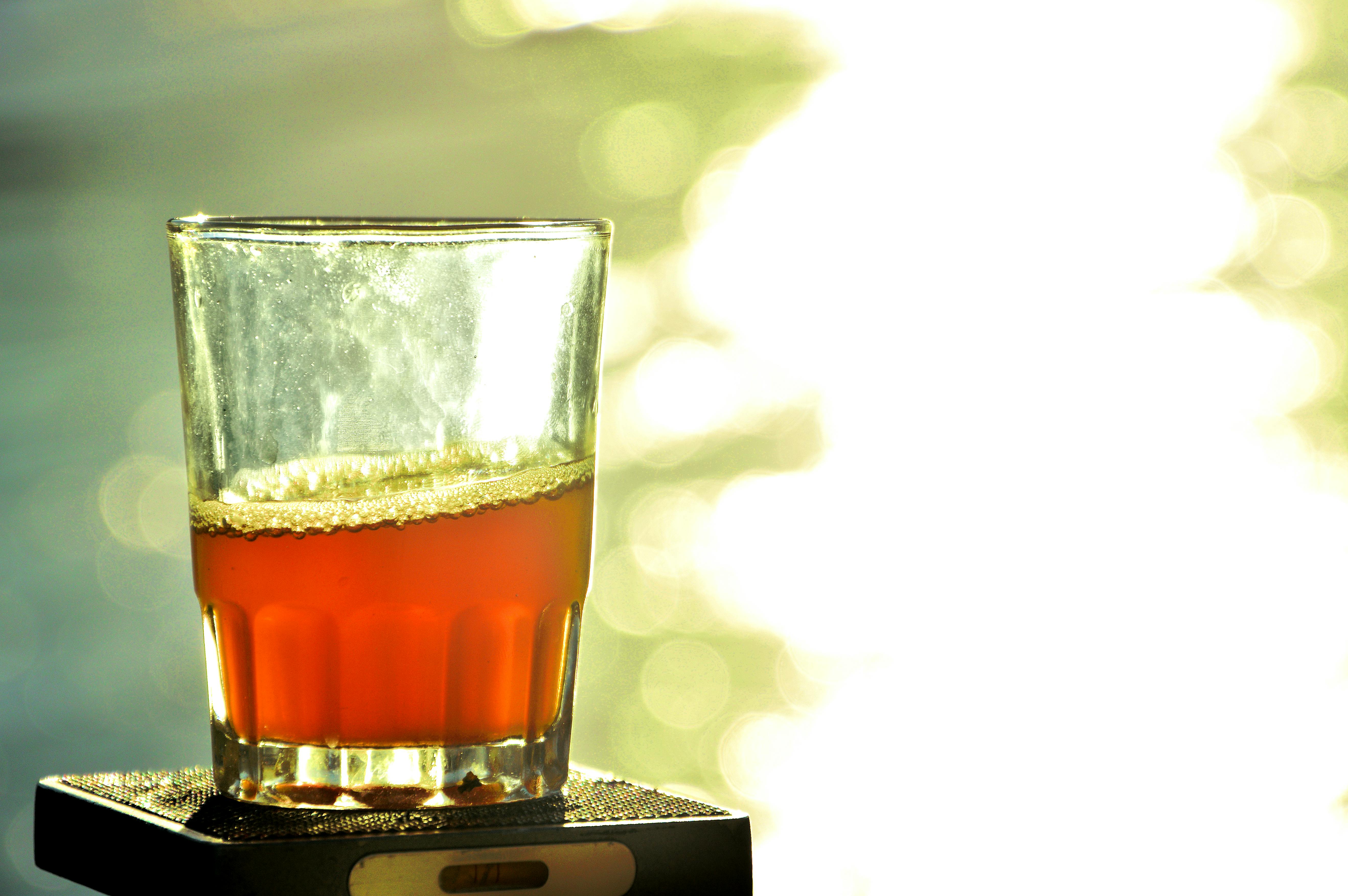 Refreshing Iced Tea in Sunlight Reflection · Free Stock Photo