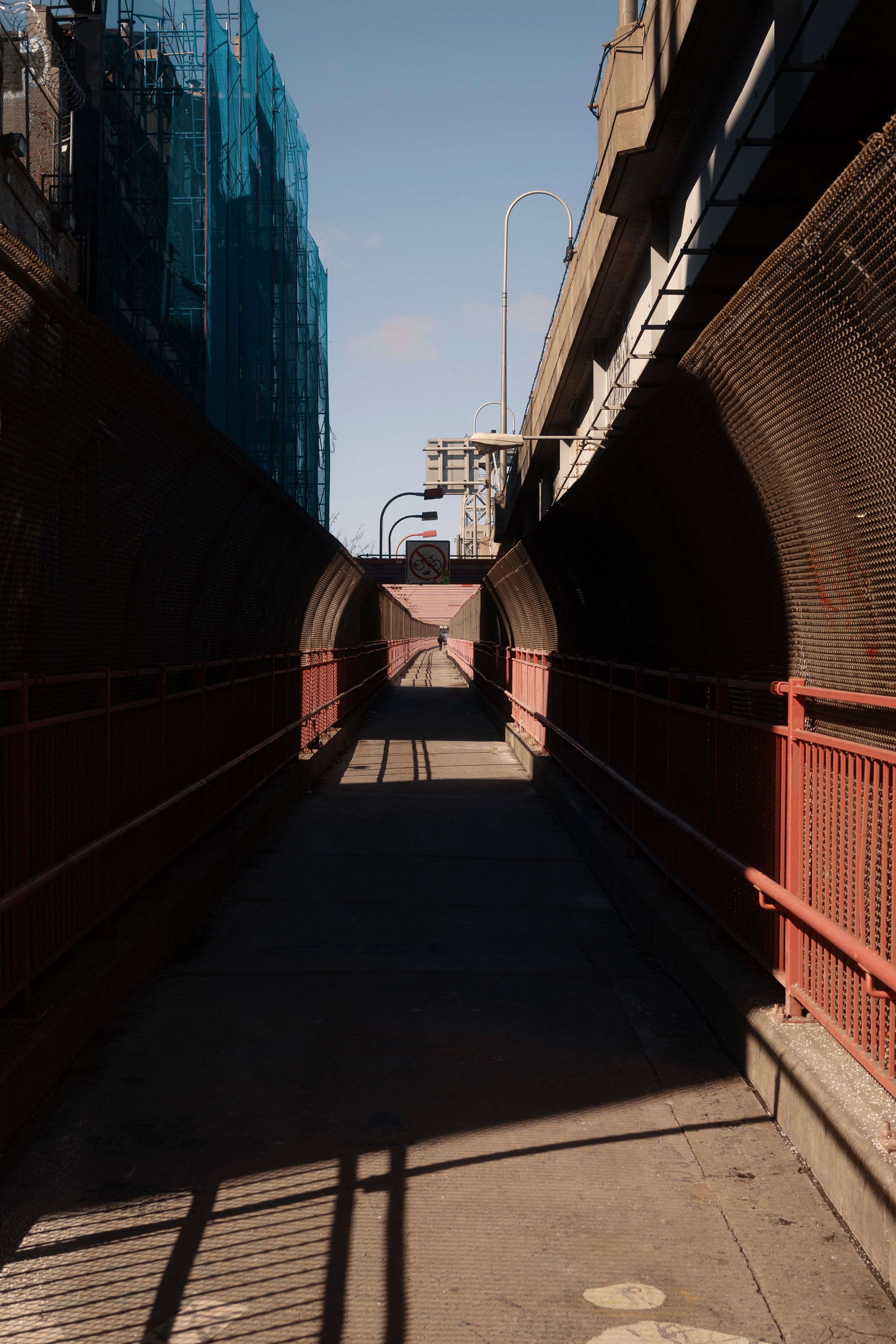Urban Tunnel Pathway with Shadows and Light · Free Stock Photo