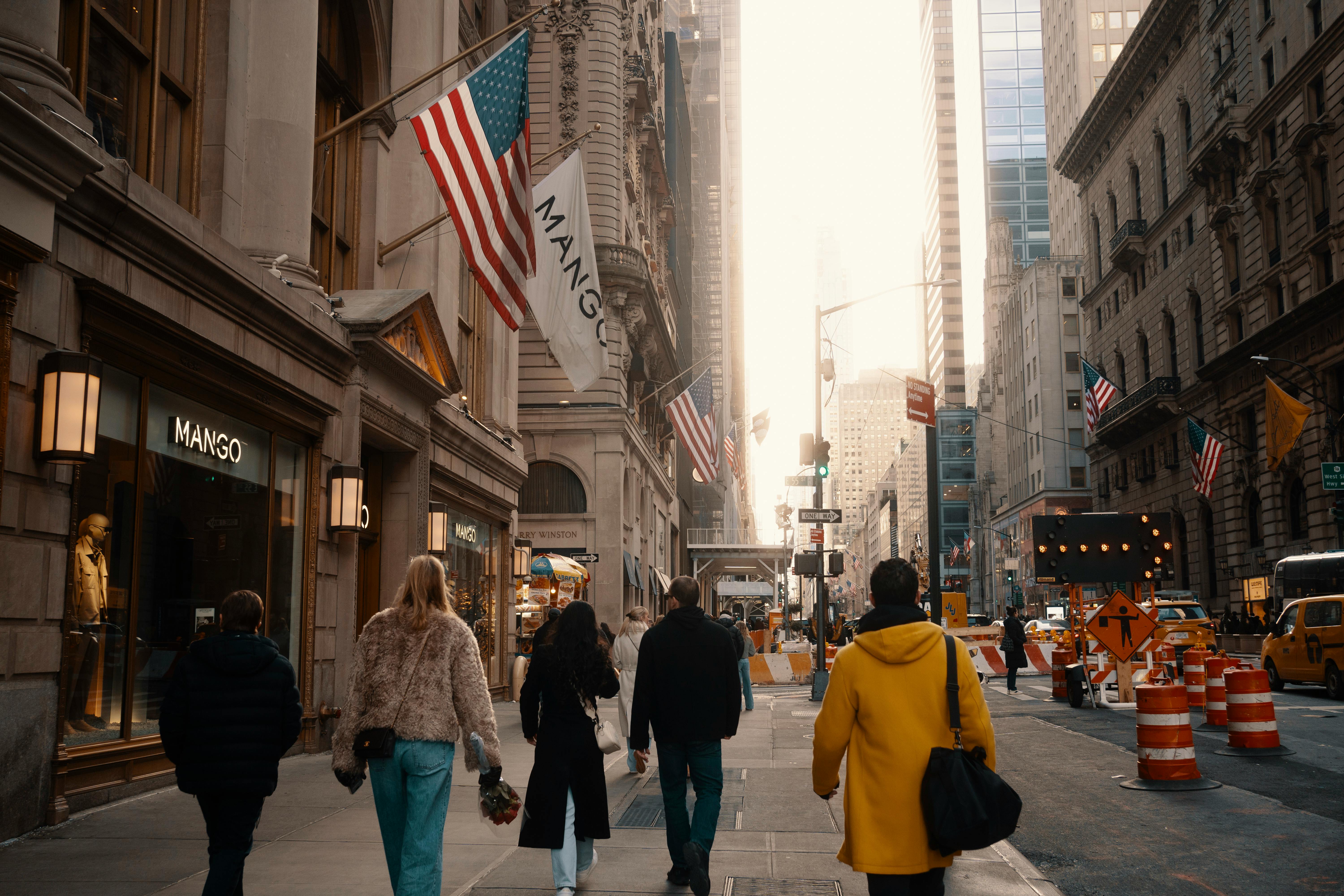 Bustling New York City Street with Pedestrians · Free Stock Photo