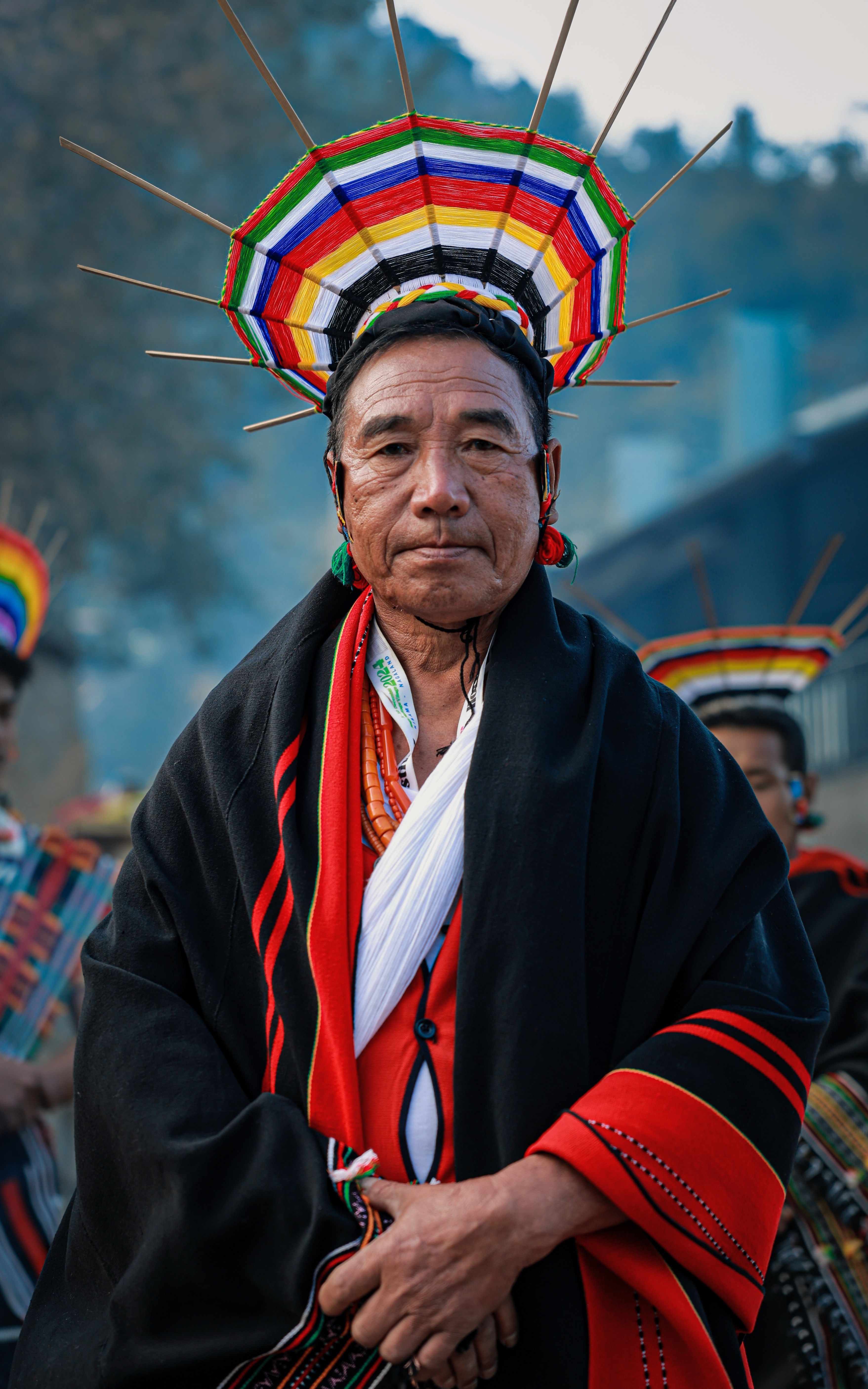 Traditional Tribal Chief in Nagaland Attire · Free Stock Photo