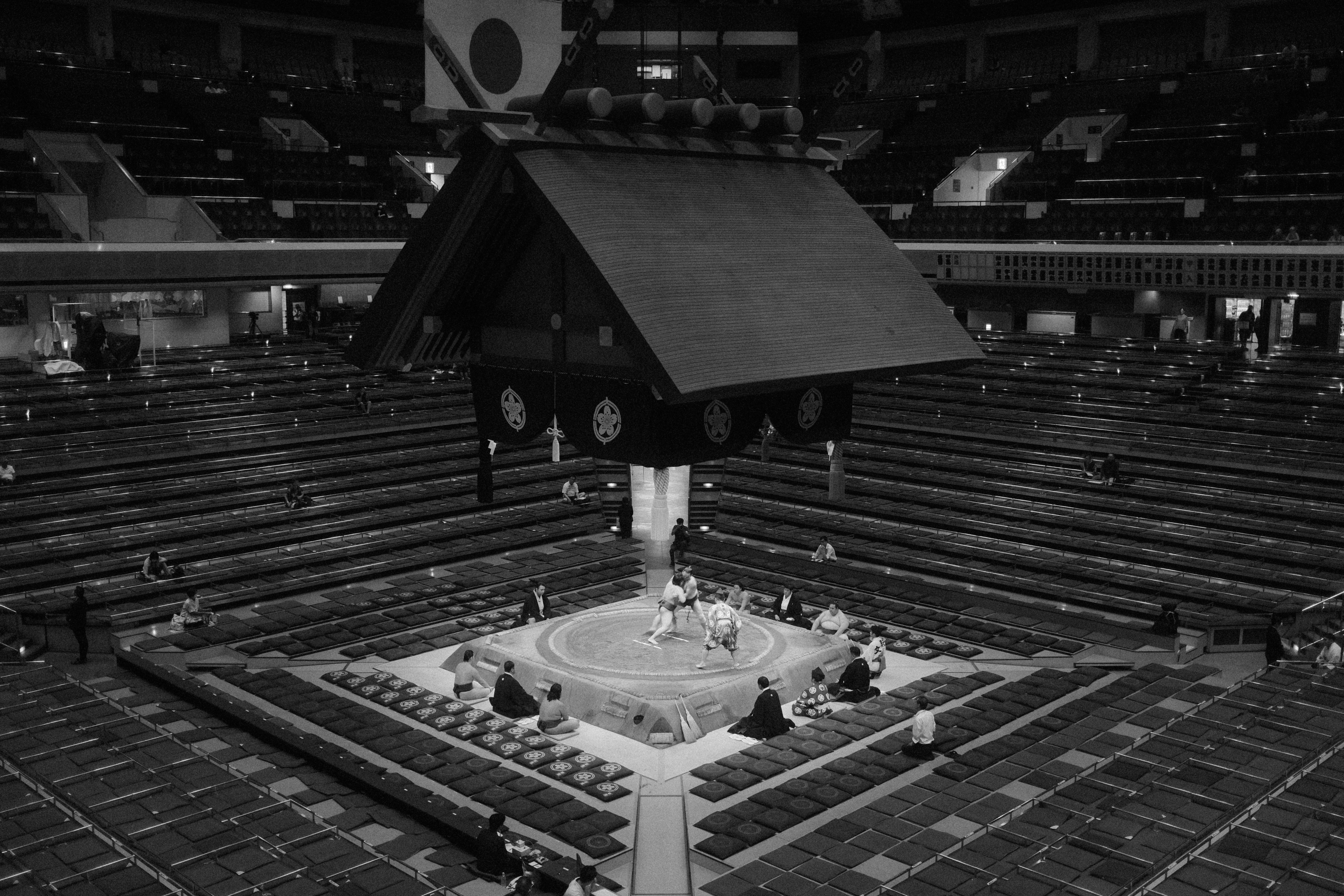 Traditional Sumo Wrestling Match in Tokyo Arena · Free Stock Photo