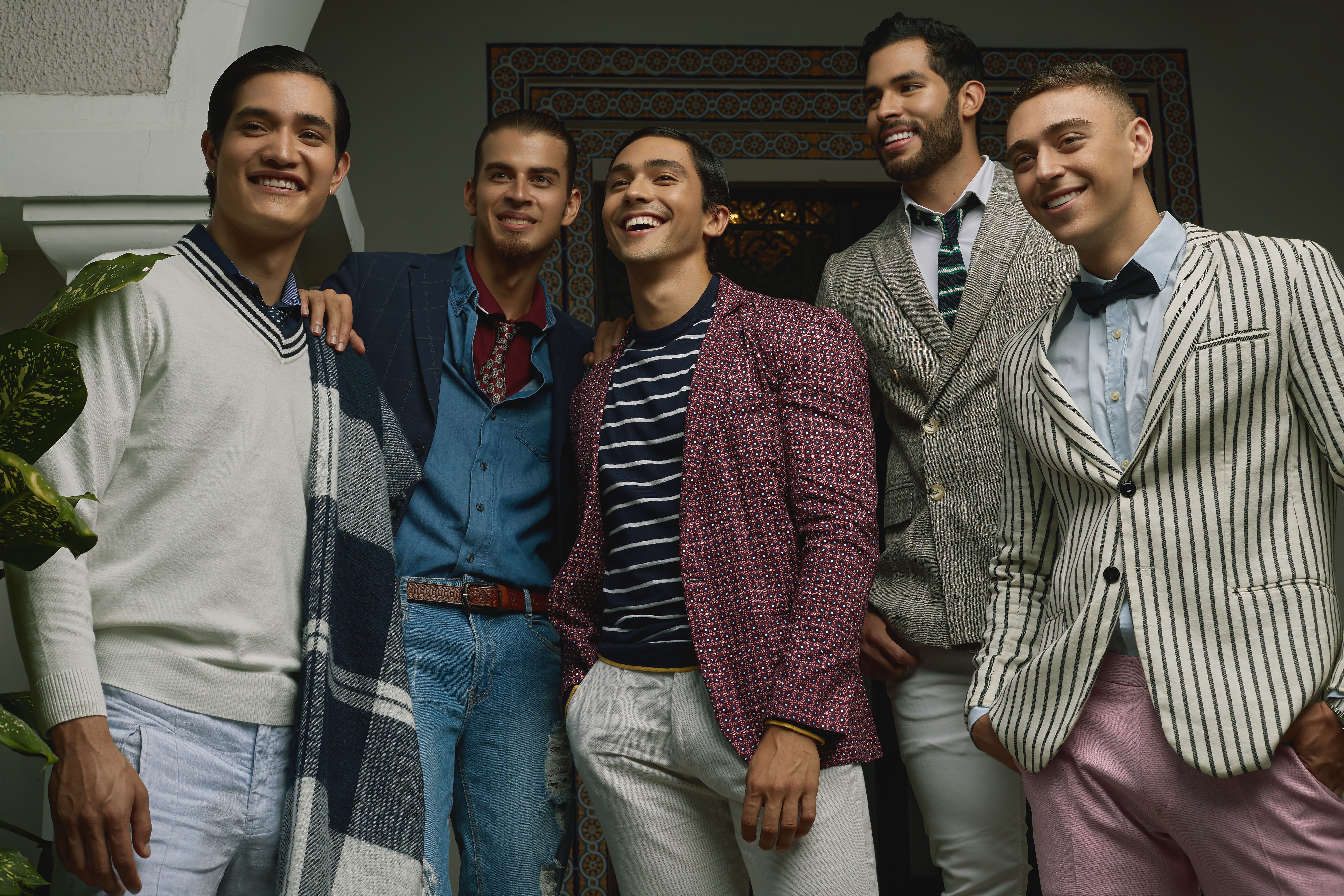 Group of Stylish Men Posing Indoors in Colombia · Free Stock Photo