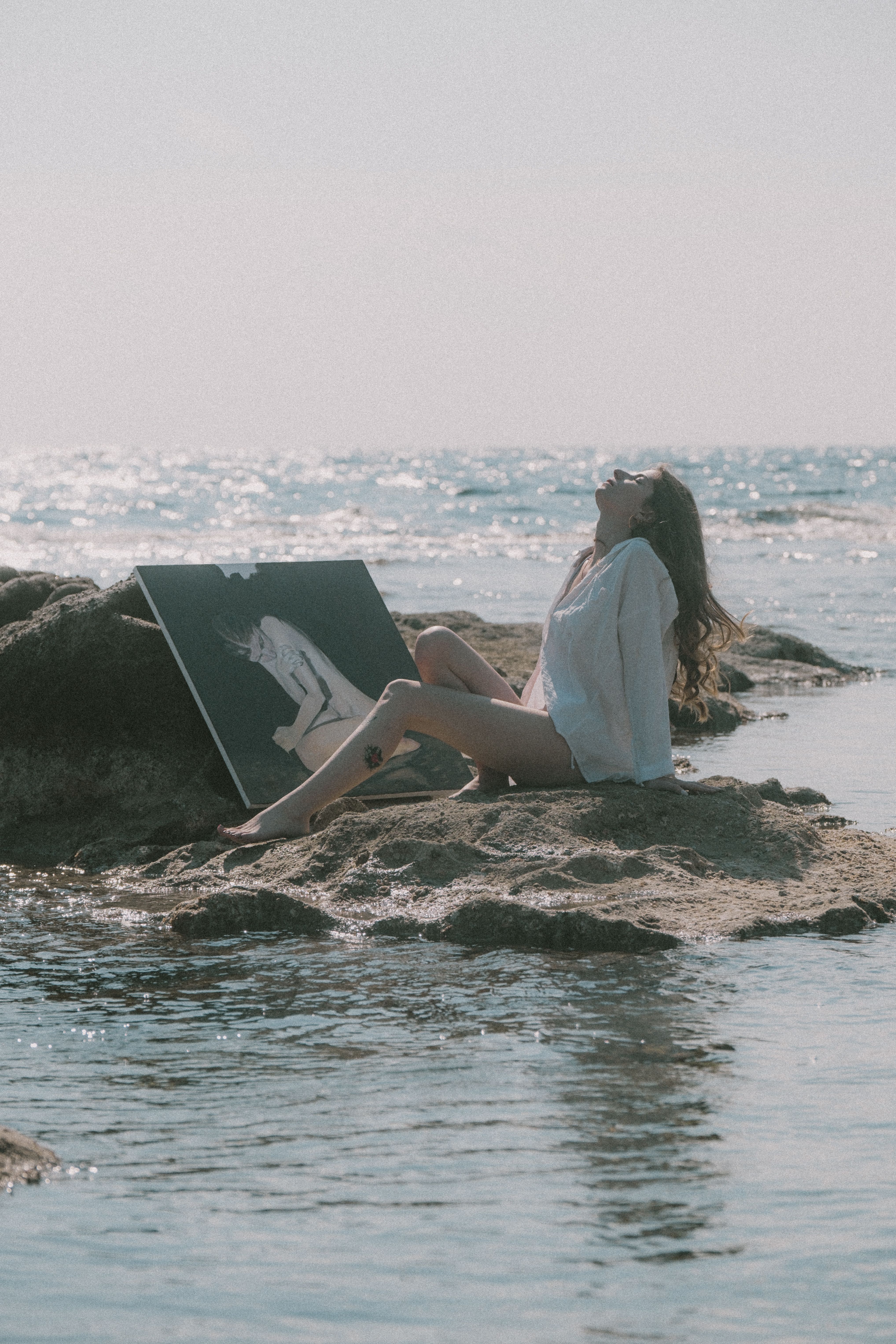 Artistic Coastal Portrait by the Seaside · Free Stock Photo