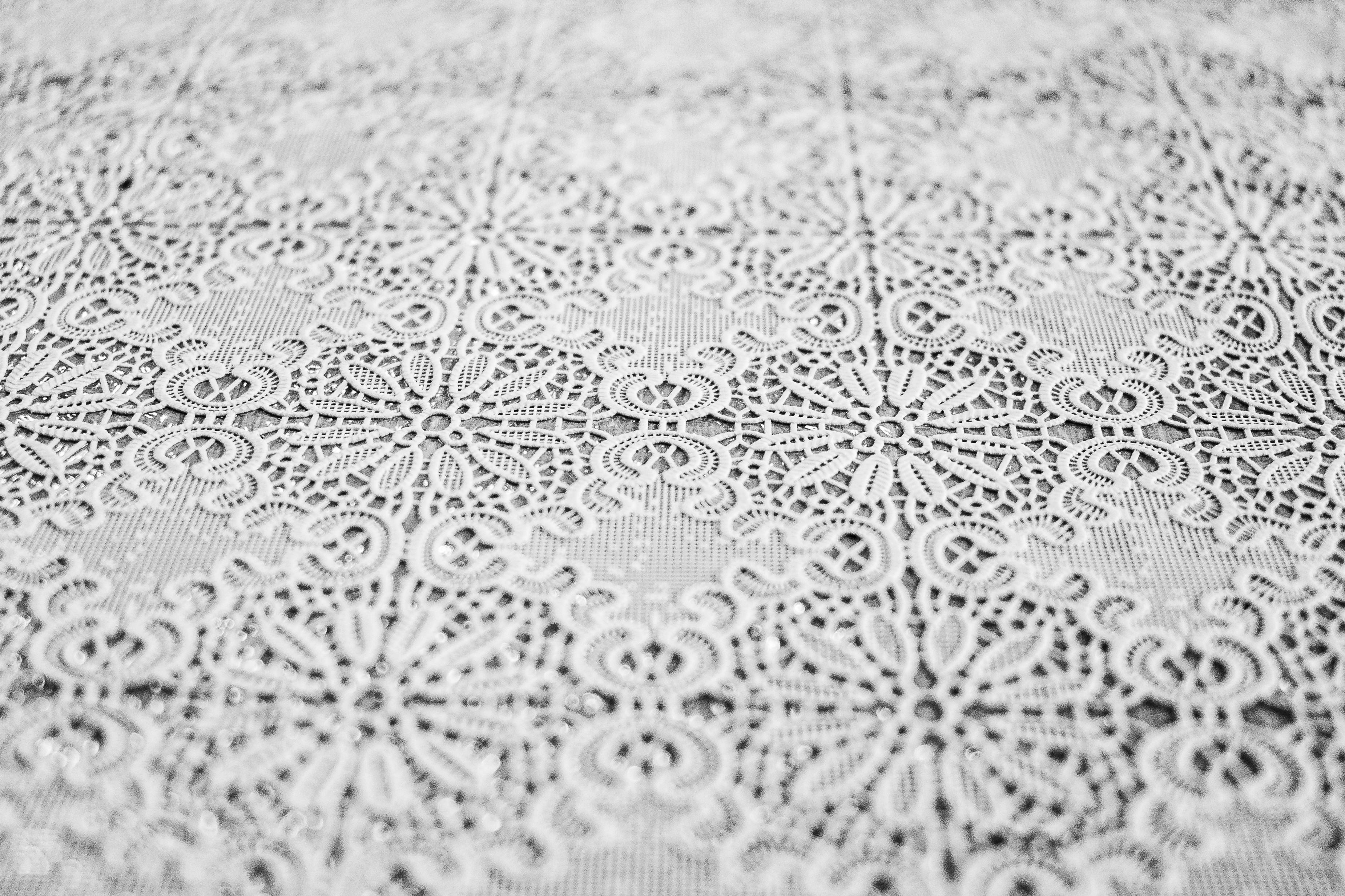 Intricate White Lace Pattern Texture · Free Stock Photo