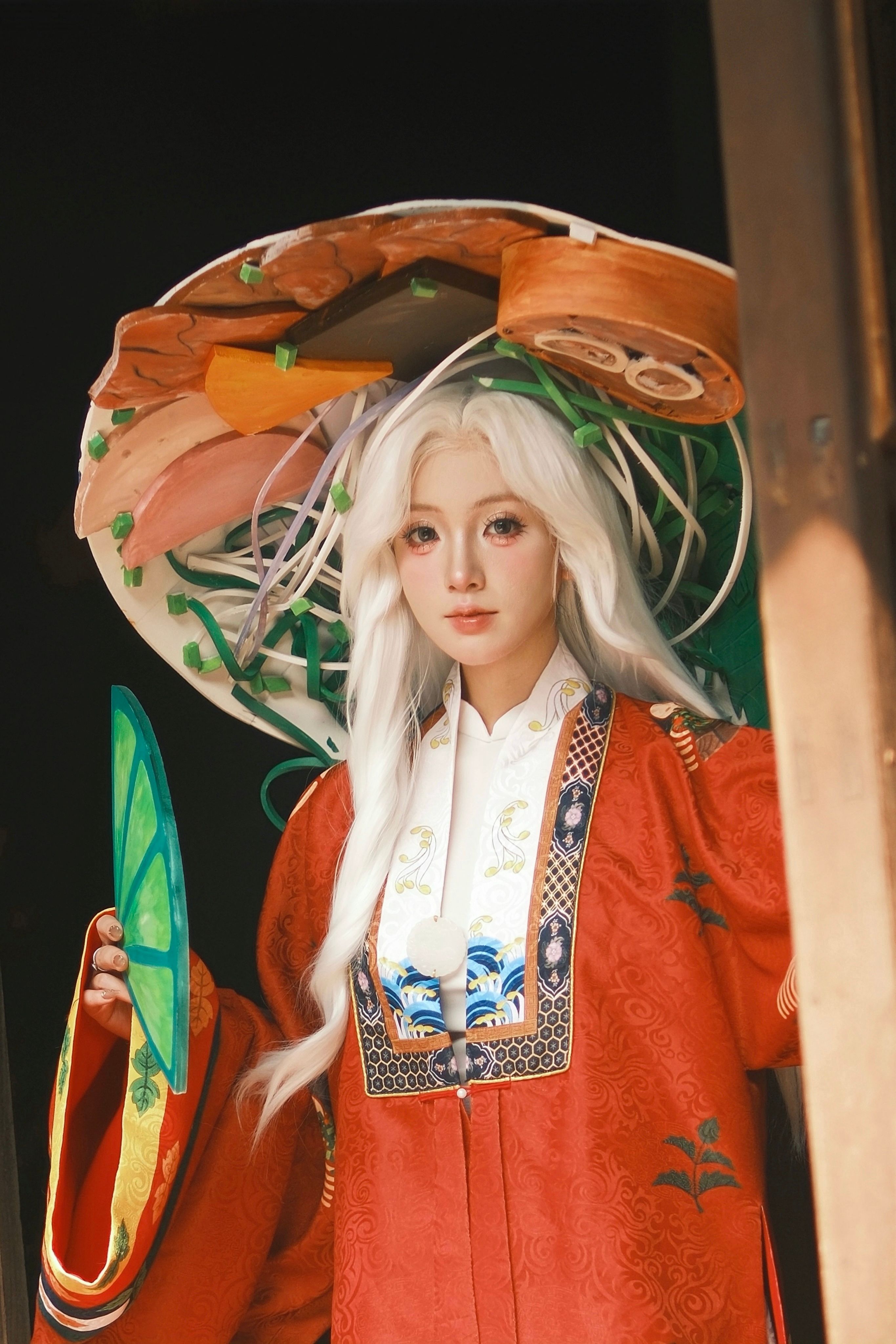 Traditional Costume with Creative Headpiece · Free Stock Photo