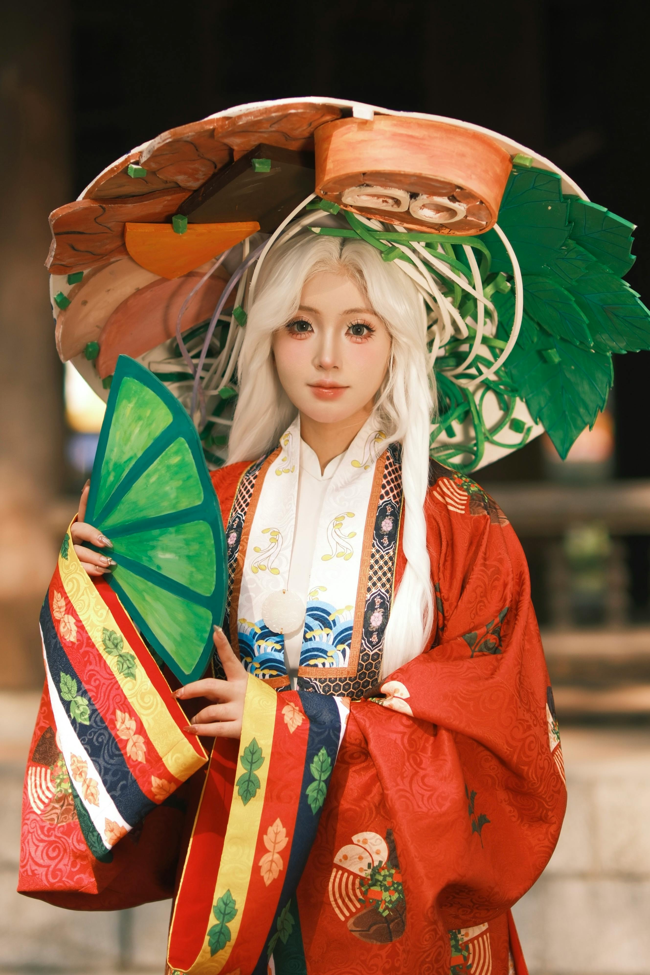 Traditional Cosplay Portrait with Elaborate Costume · Free Stock Photo