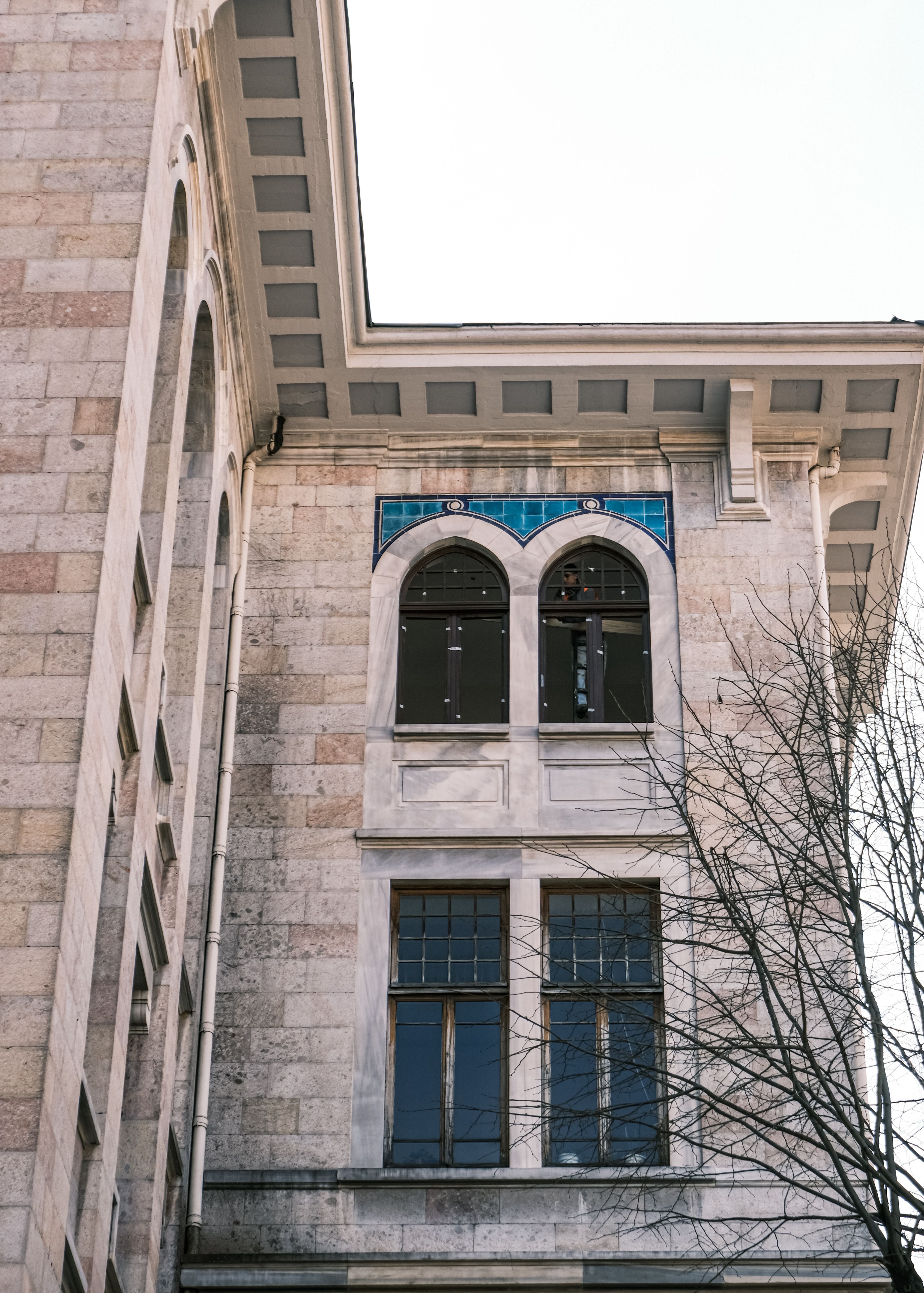 Historic Architecture with Arched Windows and Stone Facade · Free Stock ...