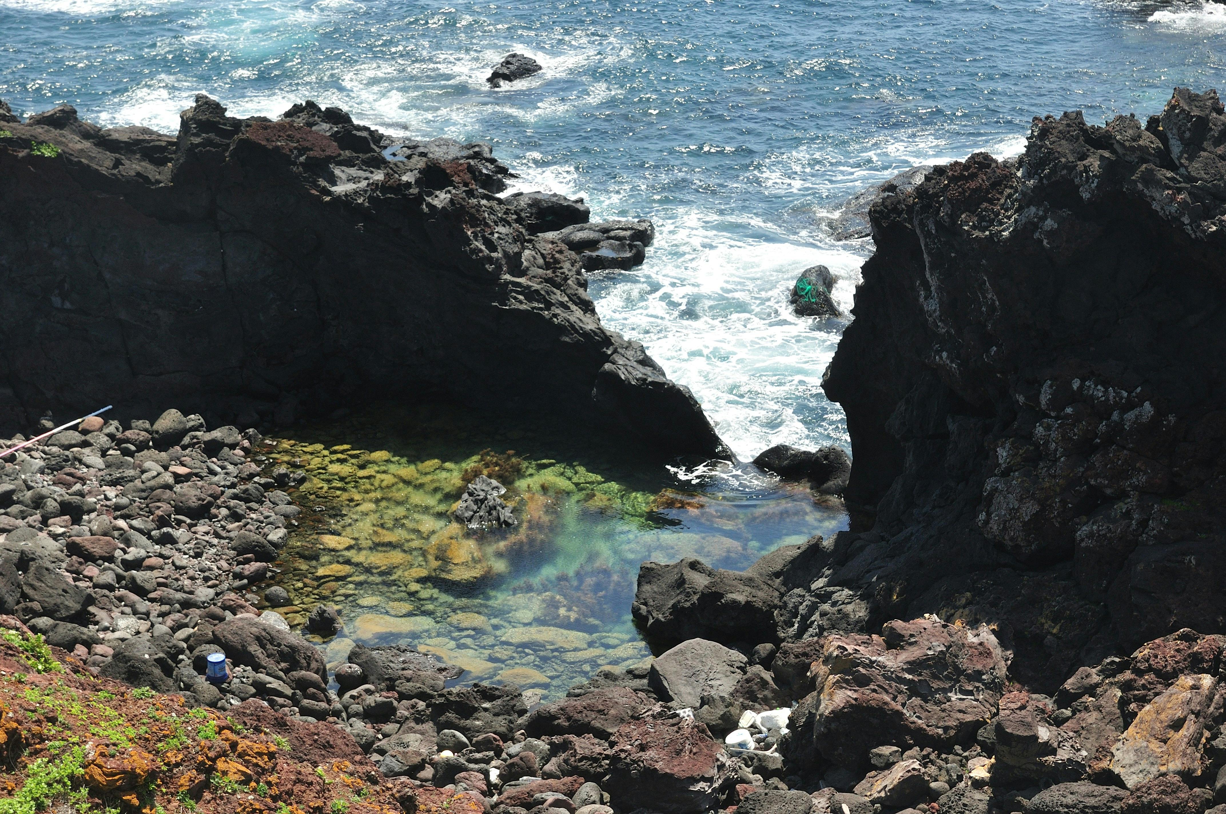 Dramatic Coastal Rock Pool in South Korea · Free Stock Photo