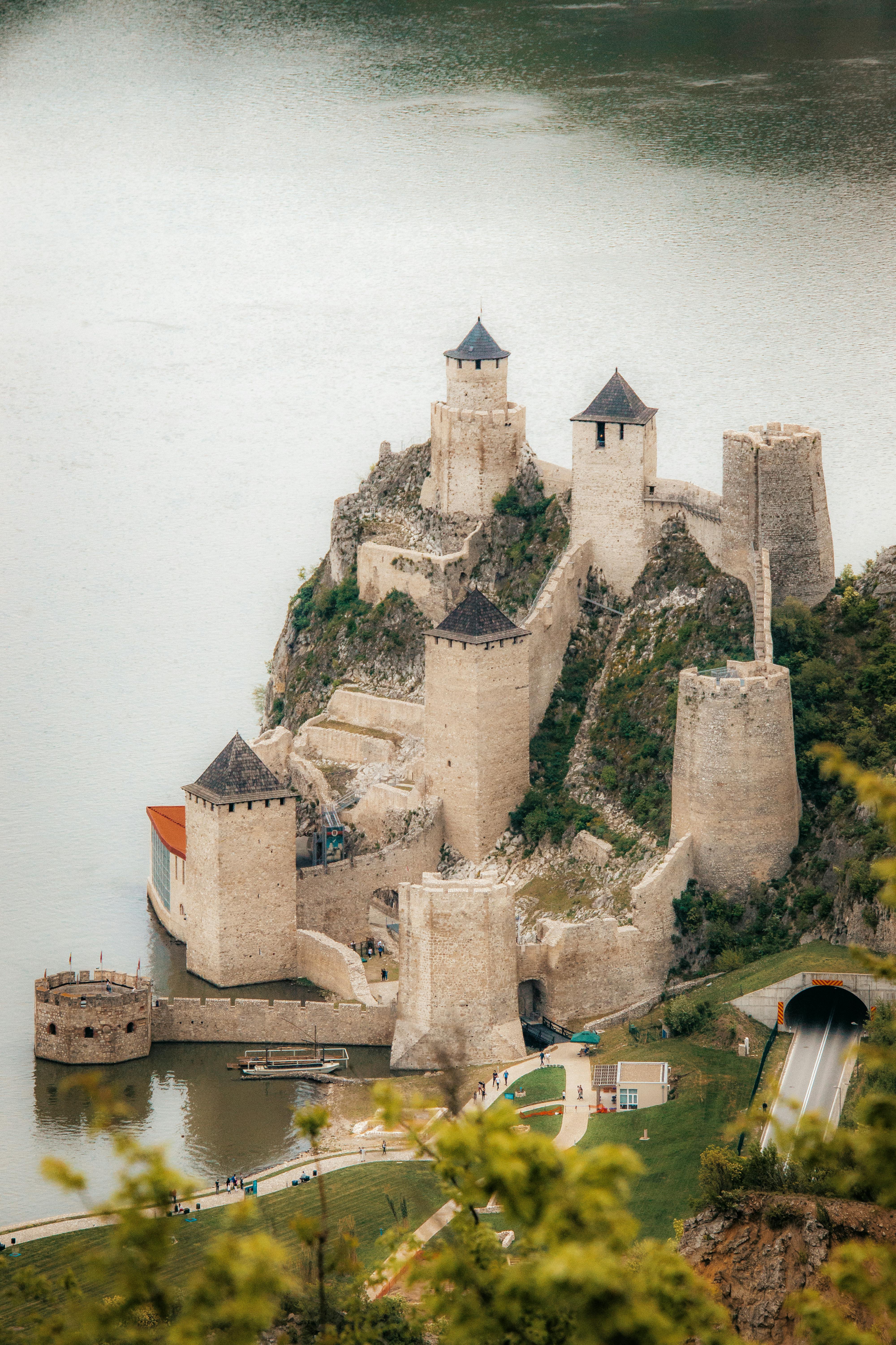Ancient Golubac Fortress Overlooking Danube River · Free Stock Photo