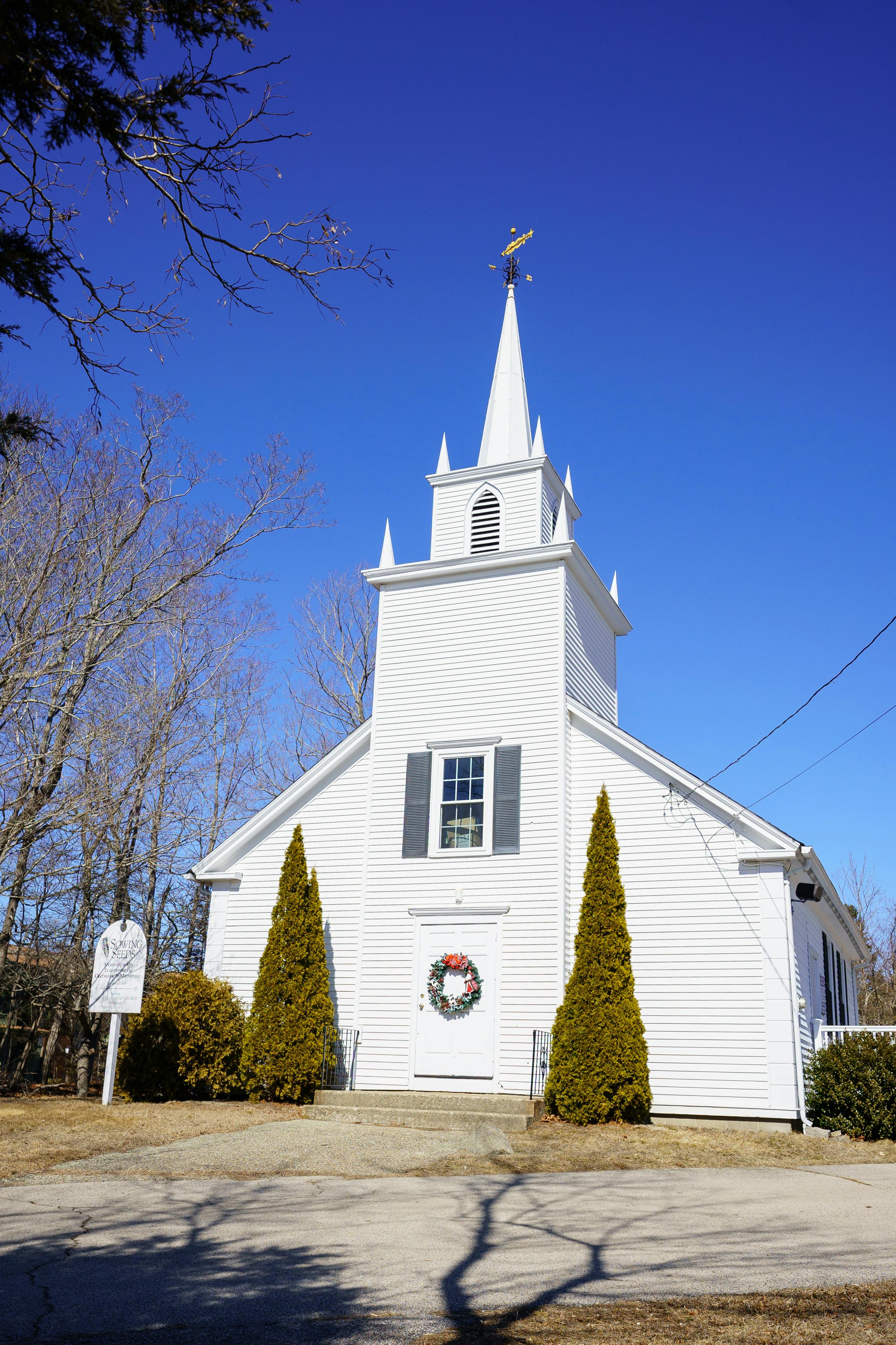 Charming White Church in Marshfield, Massachusetts · Free Stock Photo