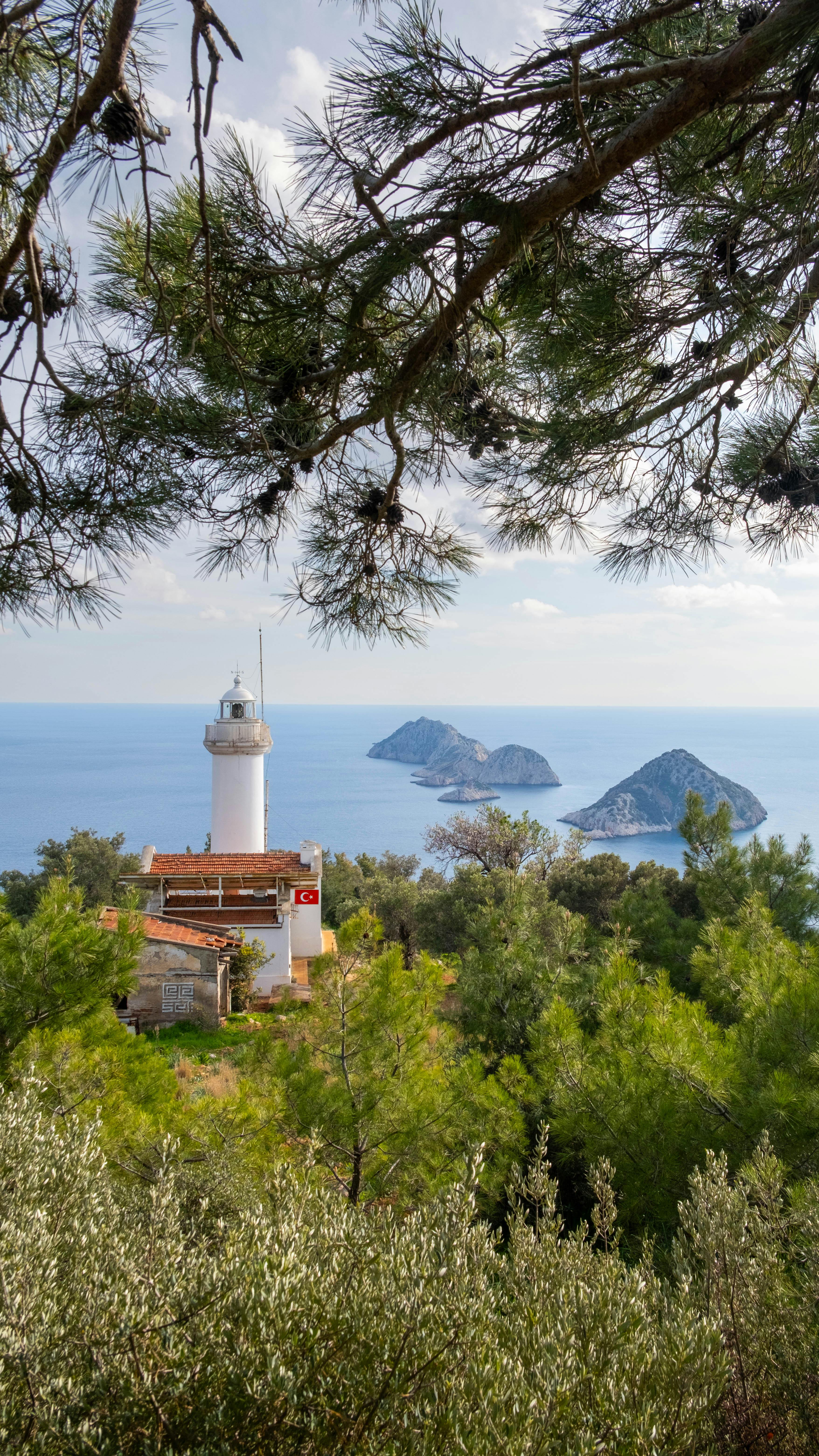 Scenic Lighthouse in Antalya Overlooking Islets · Free Stock Photo