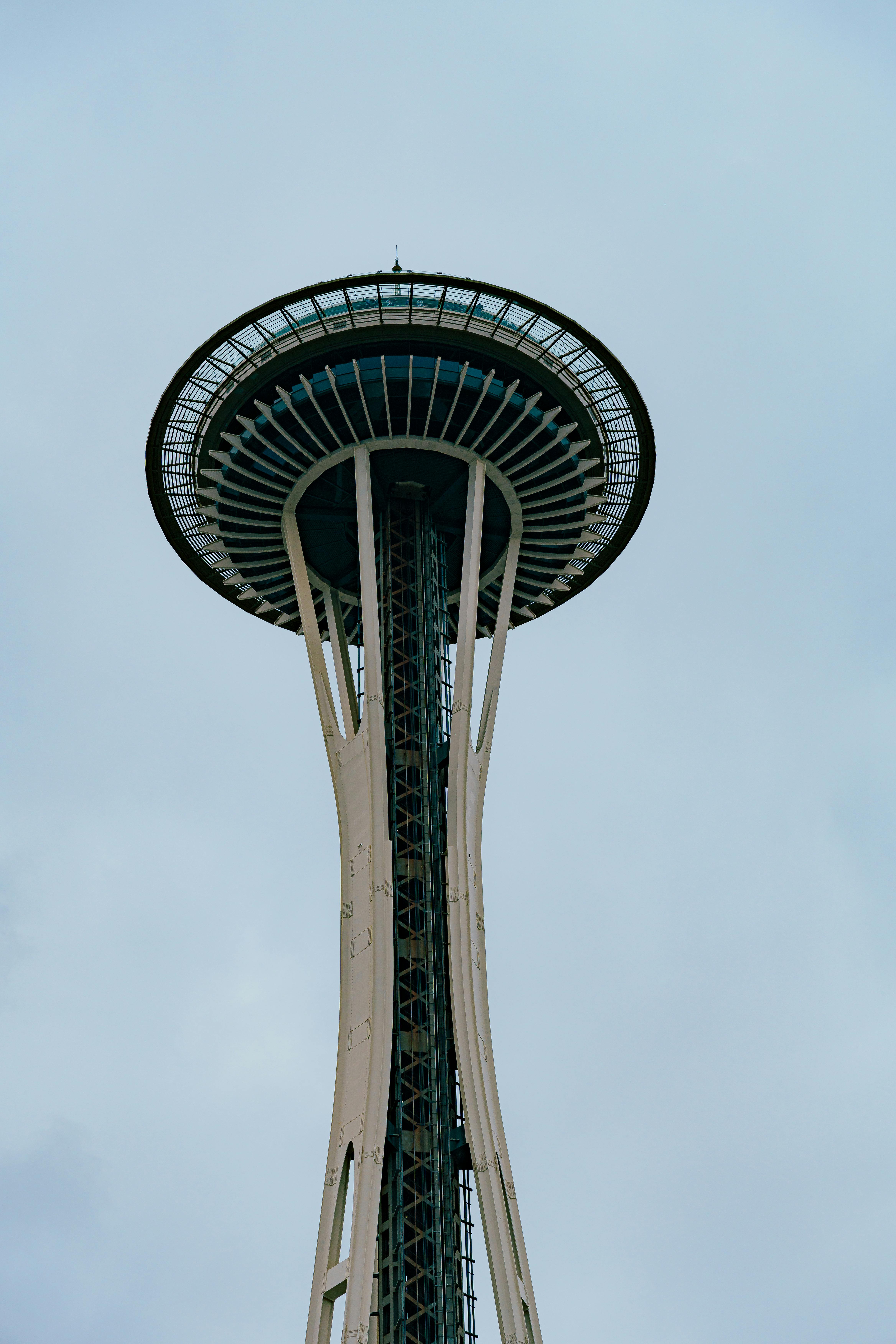 Iconic Space Needle against Clear Sky · Free Stock Photo