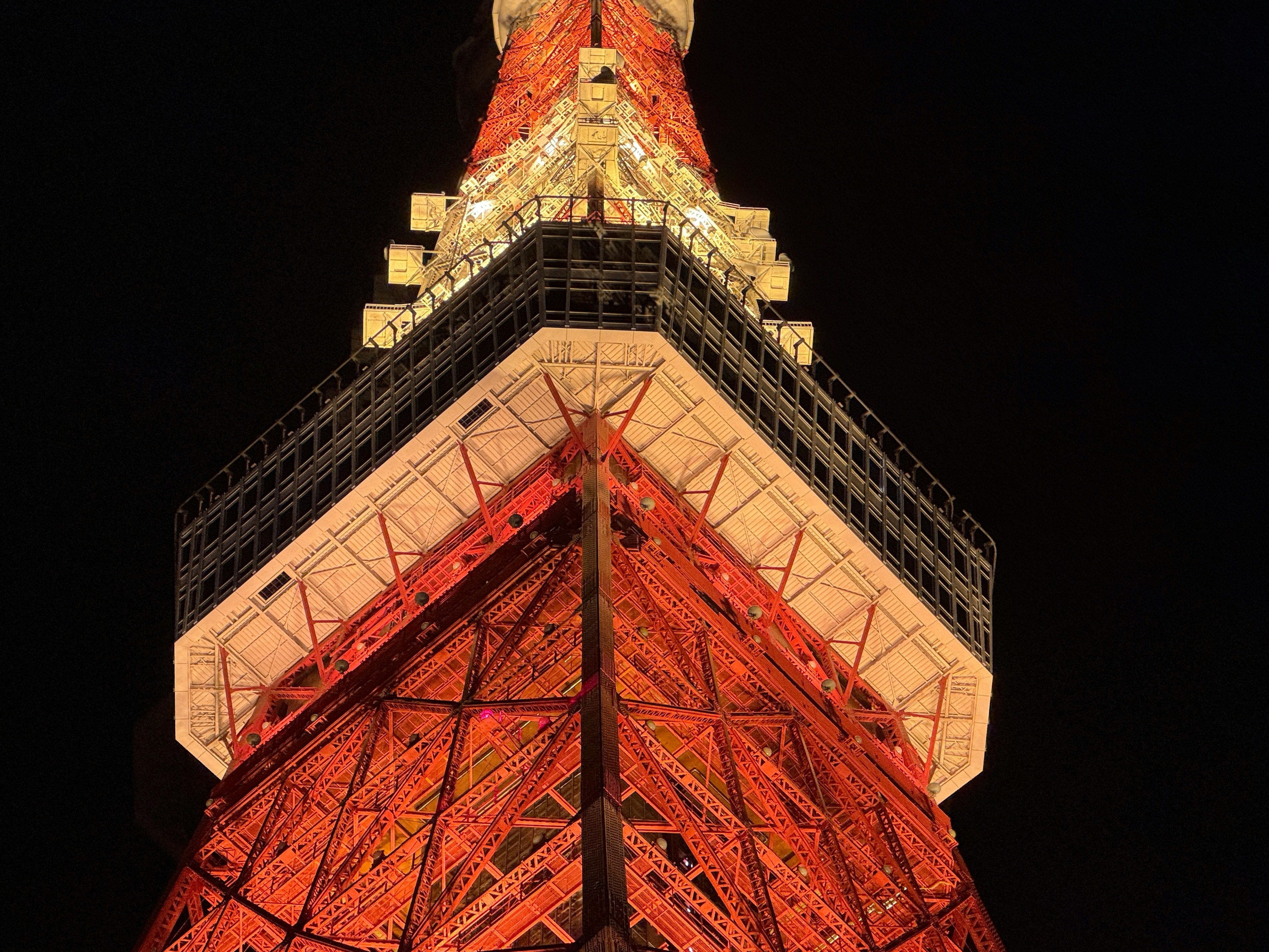 Stunning Night View of Tokyo Tower Illuminated · Free Stock Photo