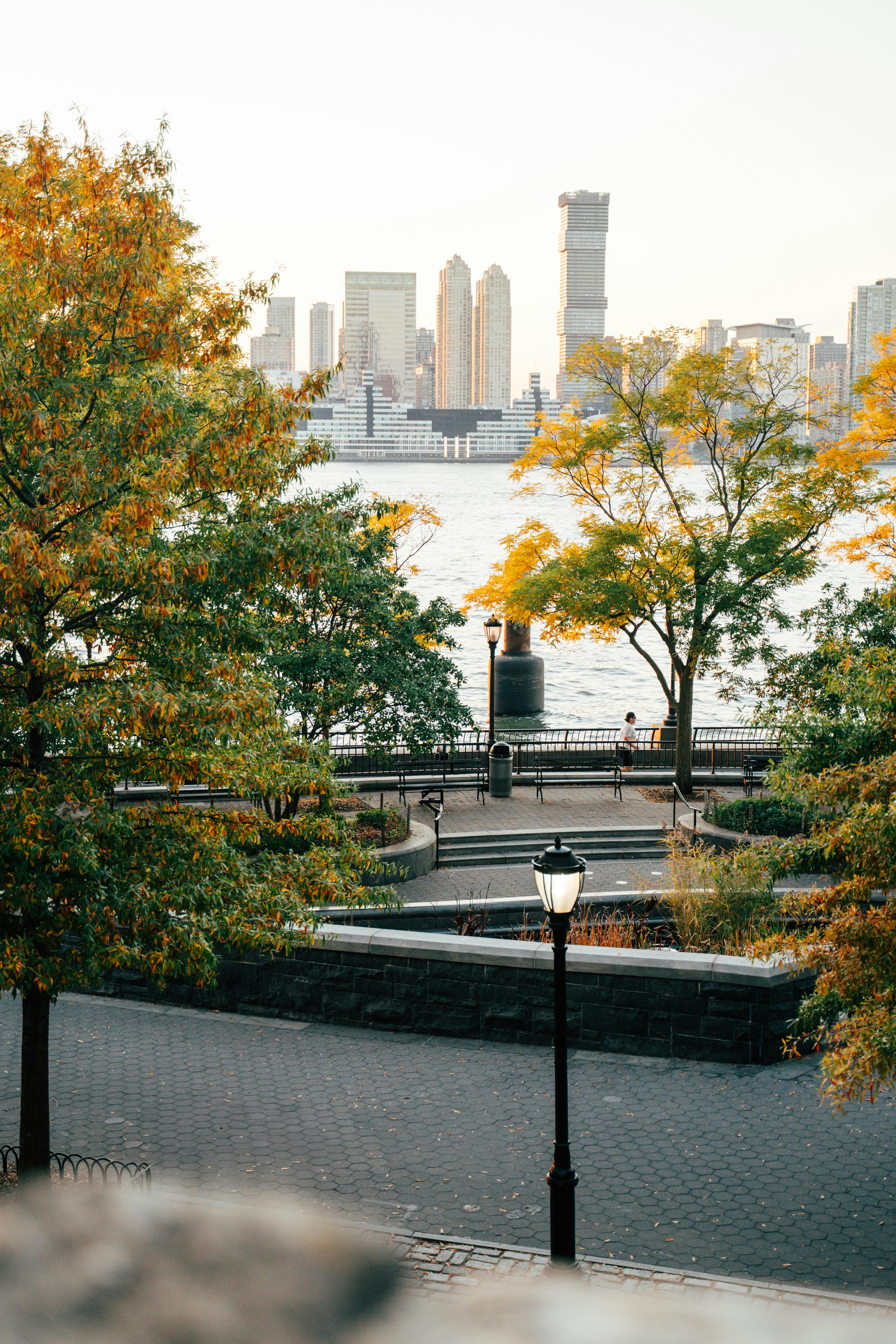 Scenic Fall View of New York Skyline and Hudson River · Free Stock Photo