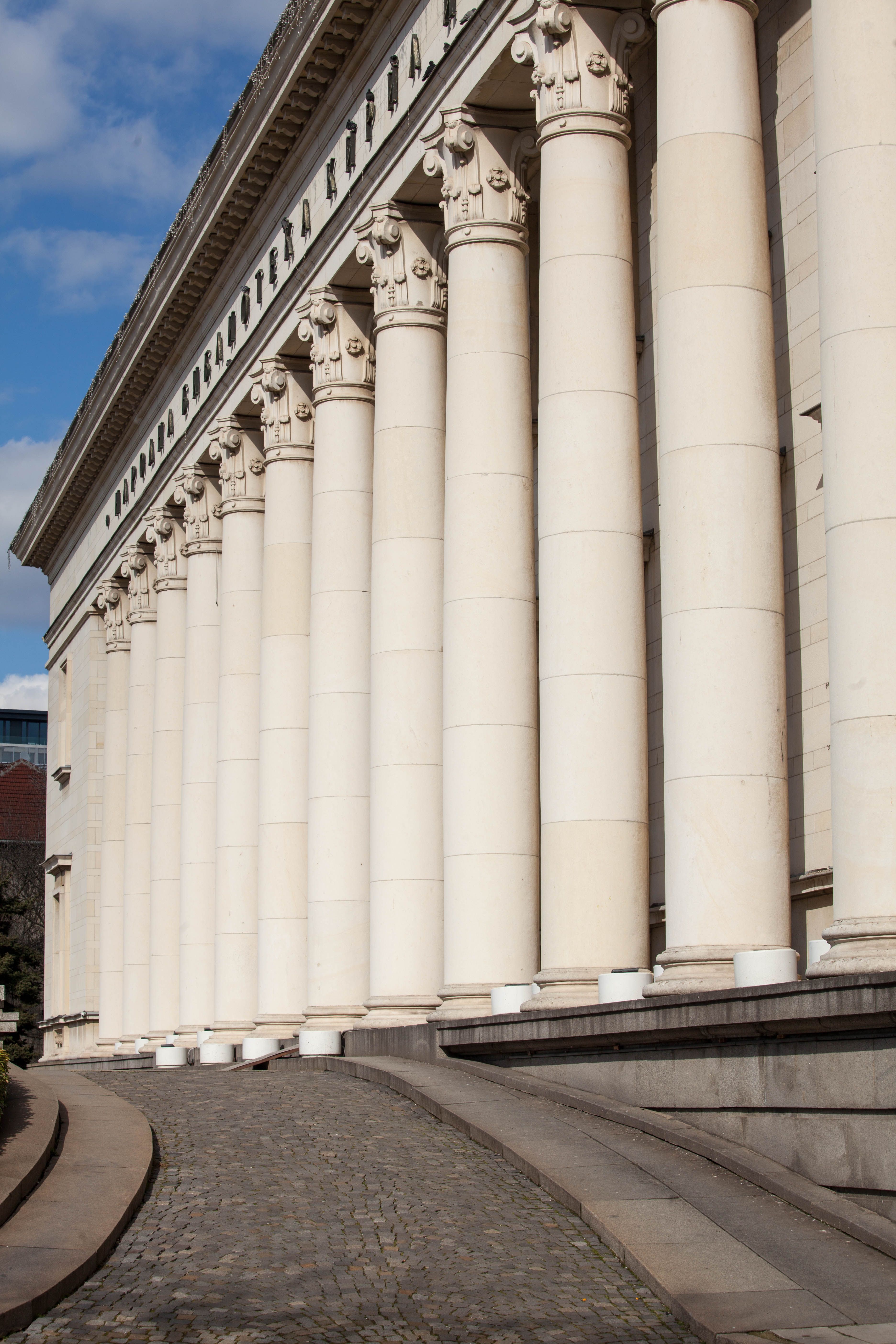 Classical Architectural Columns on Historic Building · Free Stock Photo