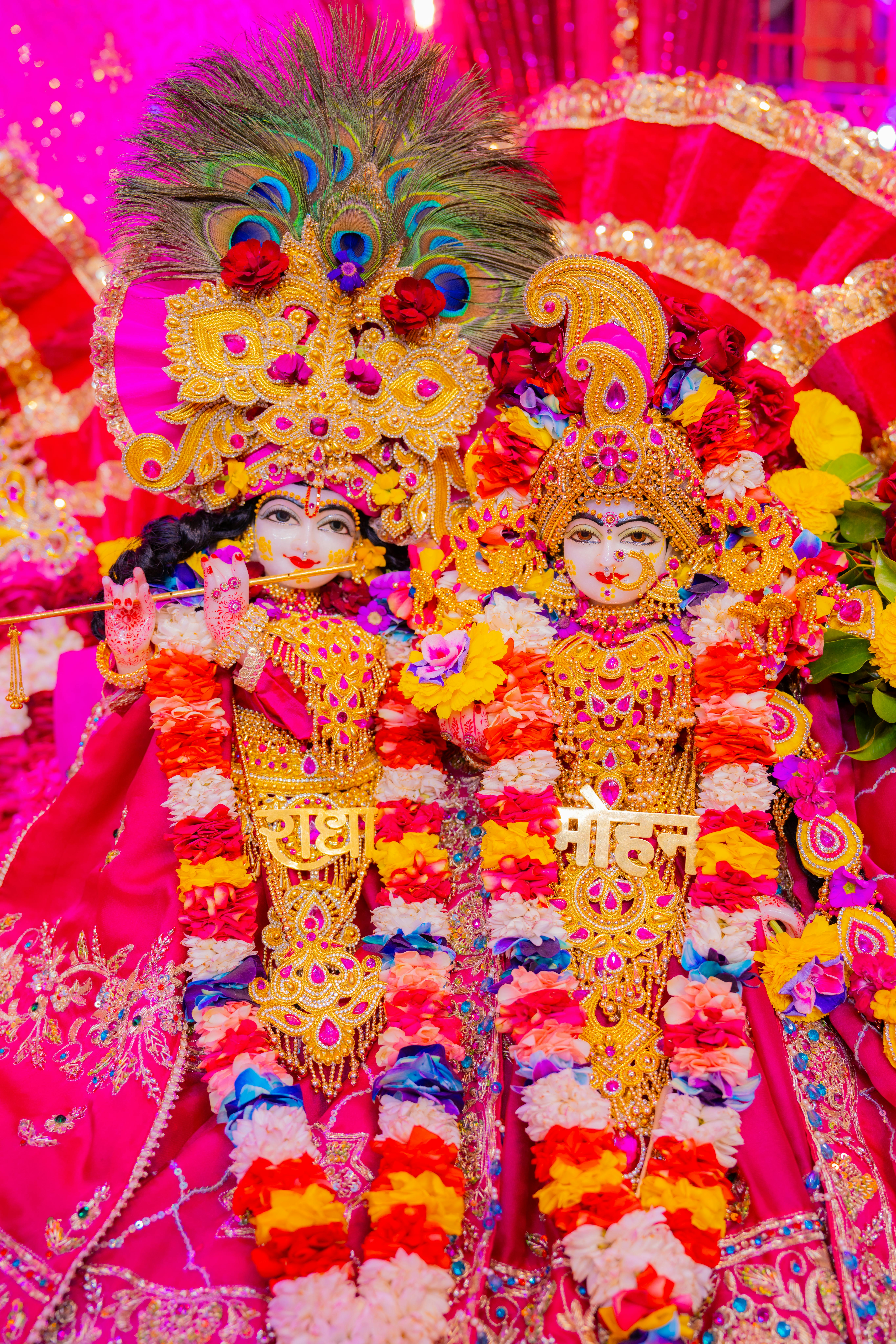 Colorful Hindu Deities in Traditional Attire · Free Stock Photo