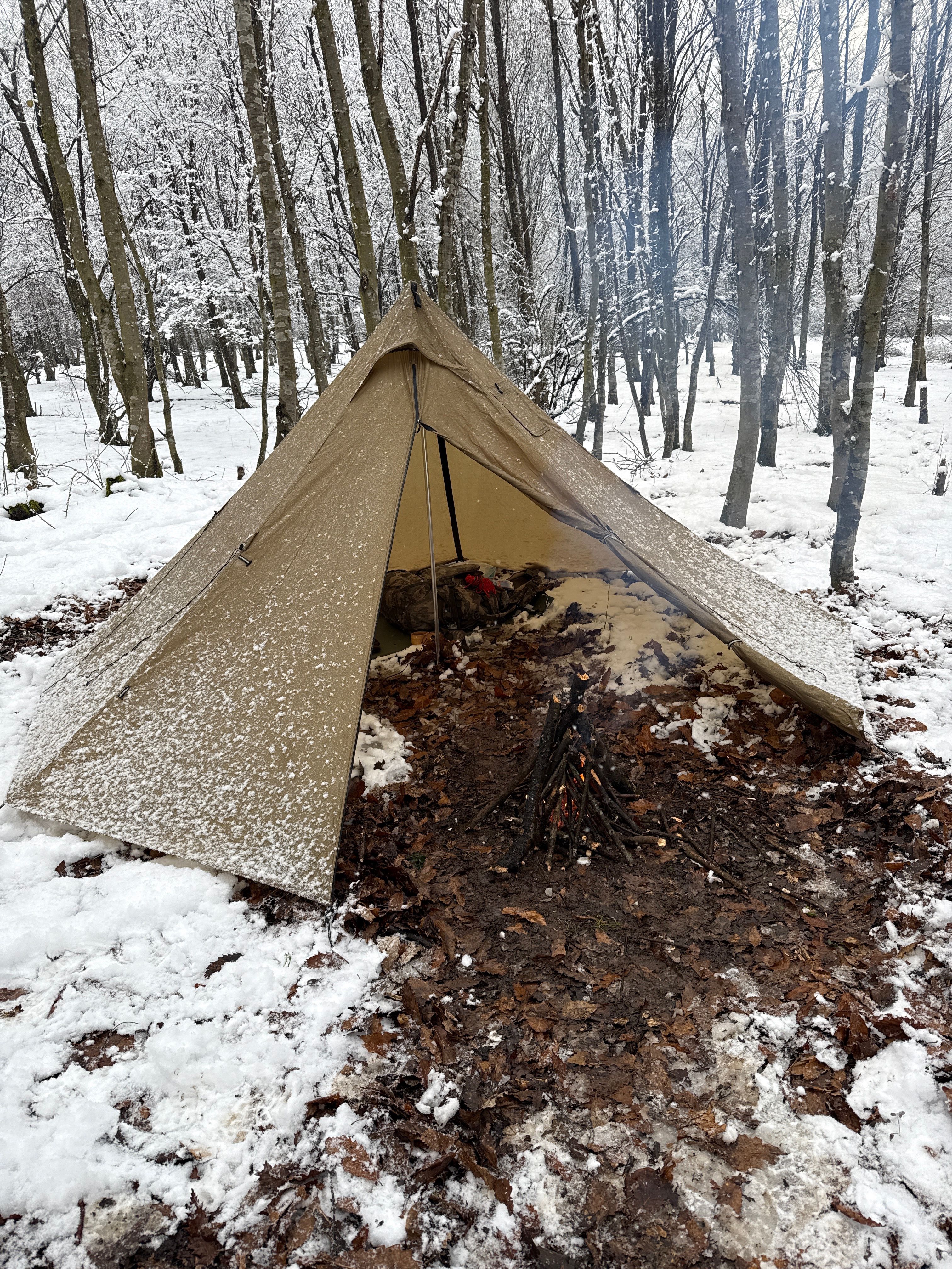 Winter Camping Tent in Snowy Forest · Free Stock Photo