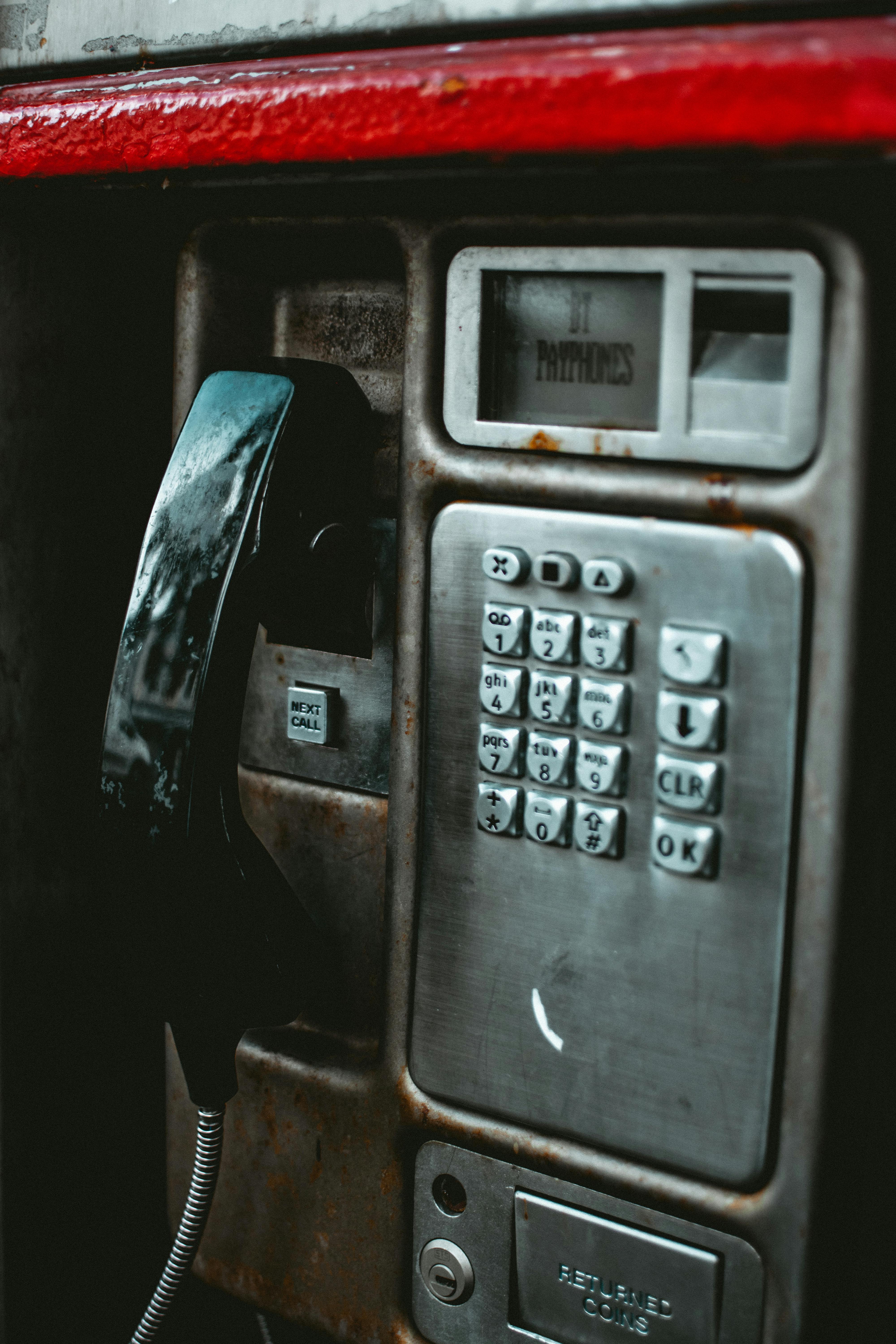 Close-Up Photo of Payphone · Free Stock Photo