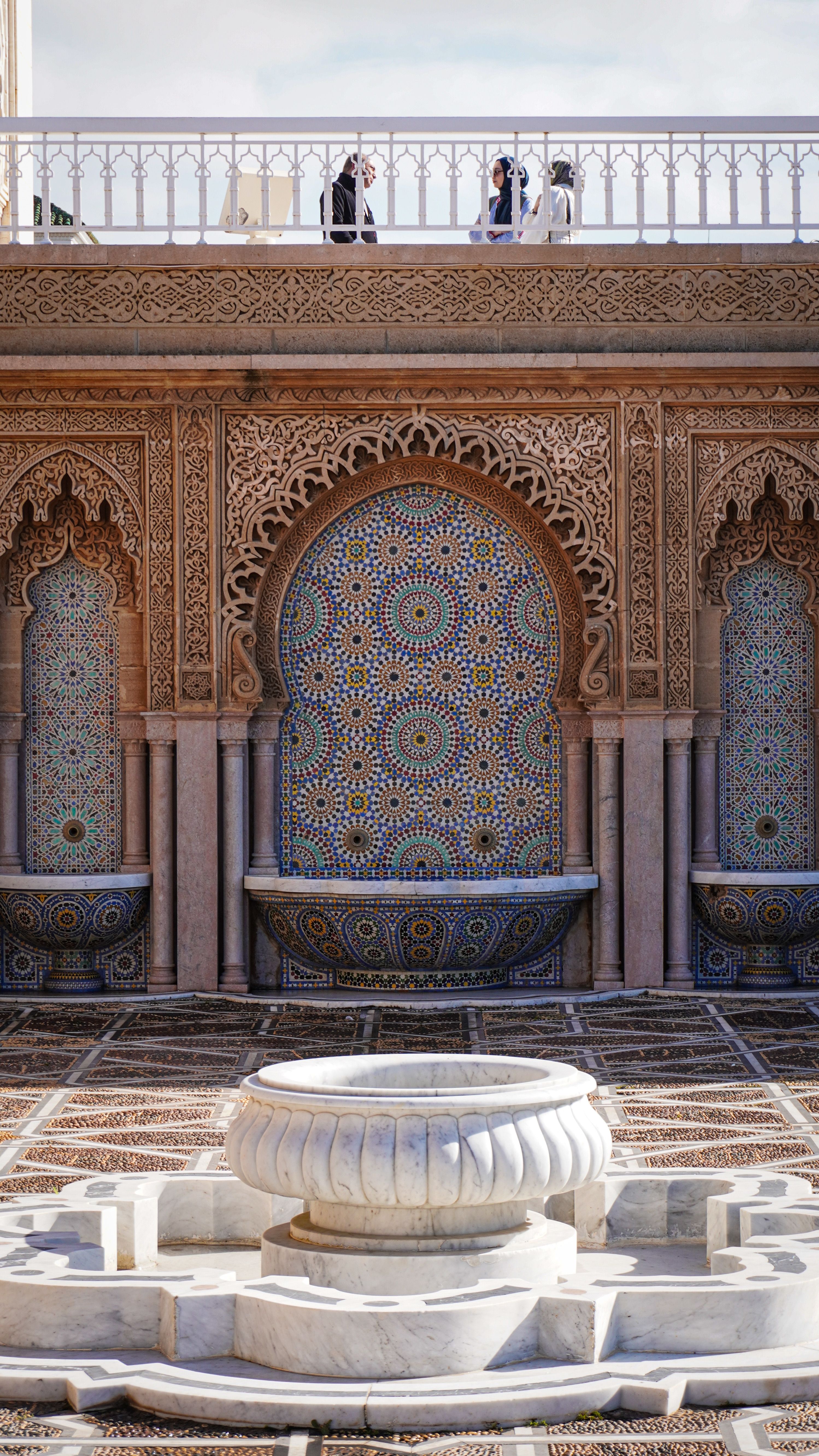 Intricate Islamic Mosaic Fountain in Rabat · Free Stock Photo