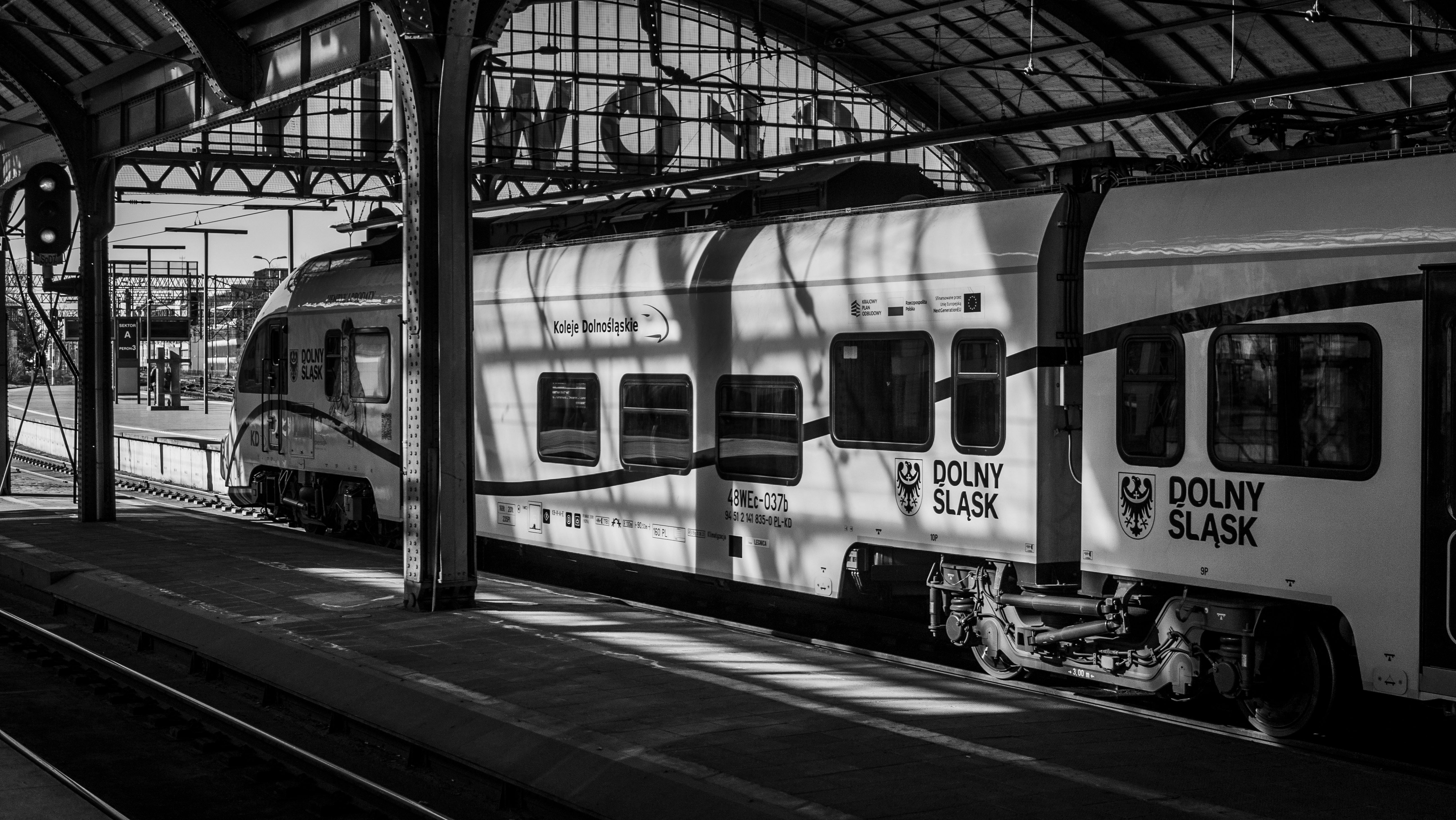 Black and White Train at Station · Free Stock Photo