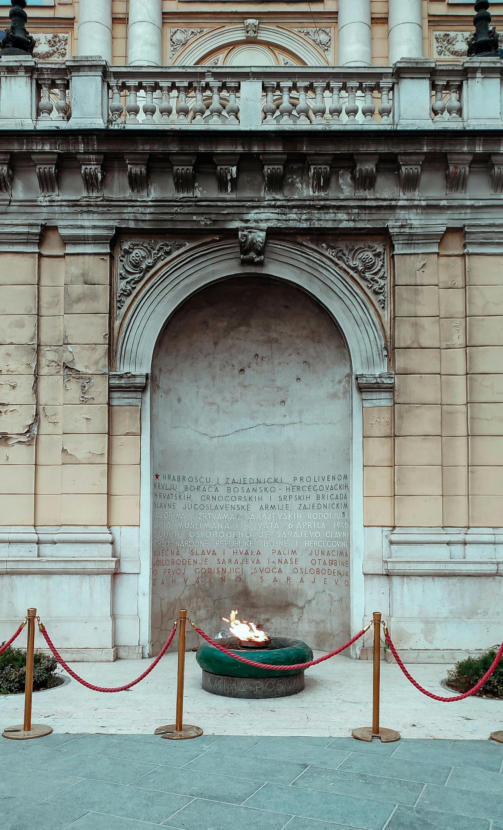 Eternal Flame Monument in Sarajevo, Bosnia · Free Stock Photo