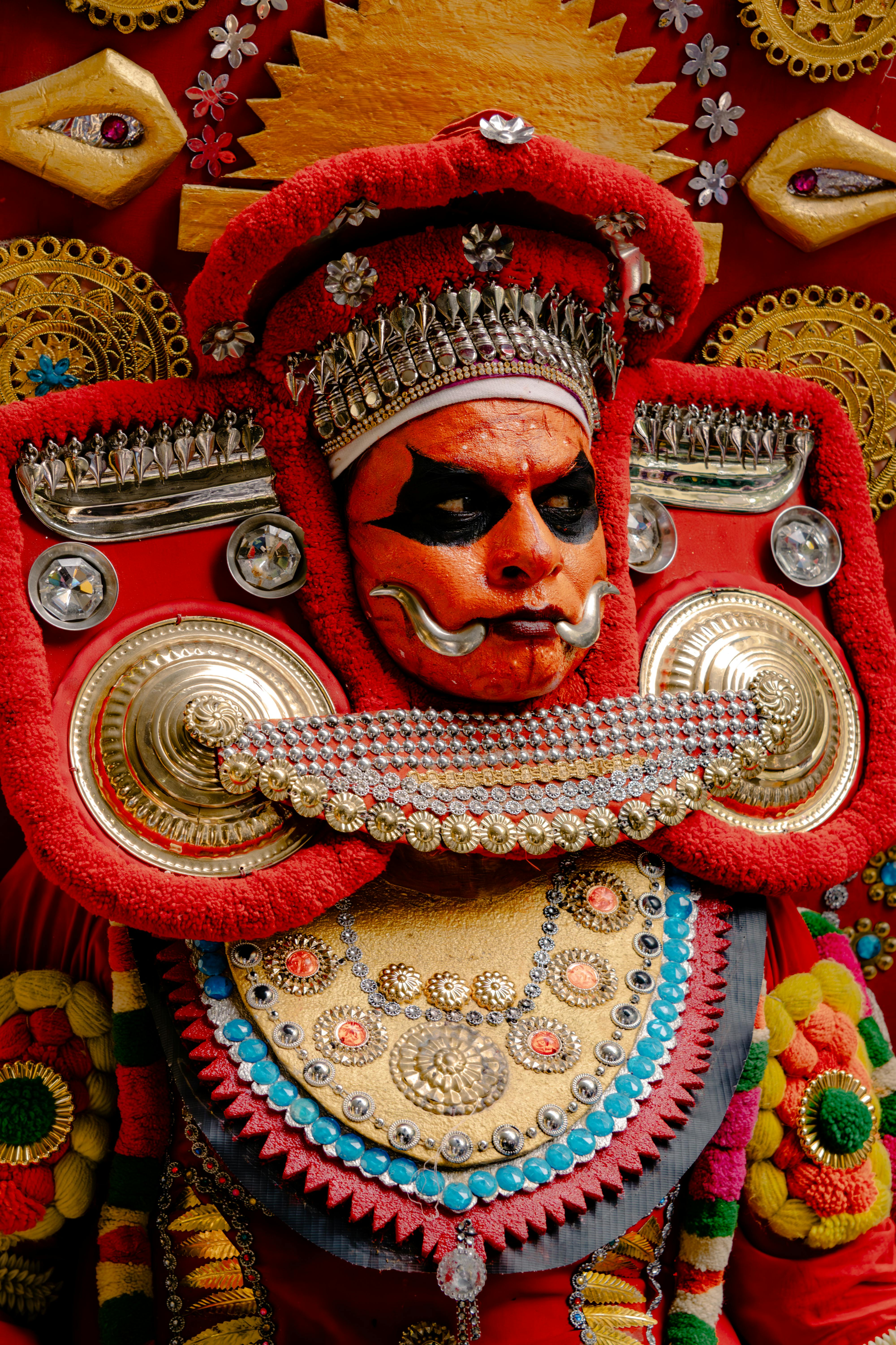 Traditional Theyyam Performer in Kerala, India · Free Stock Photo