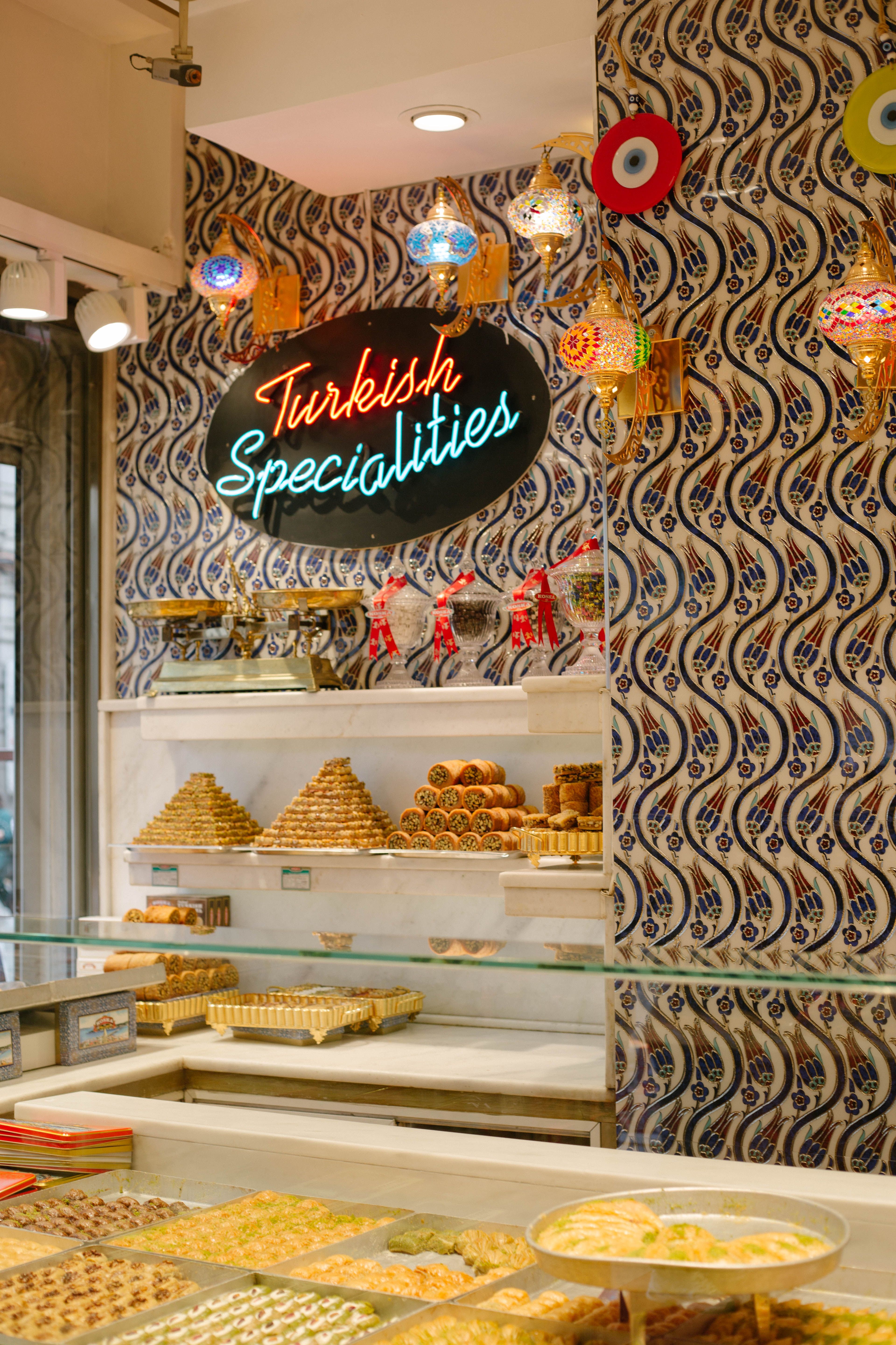 Delicious Turkish Pastries in Istanbul Shop · Free Stock Photo