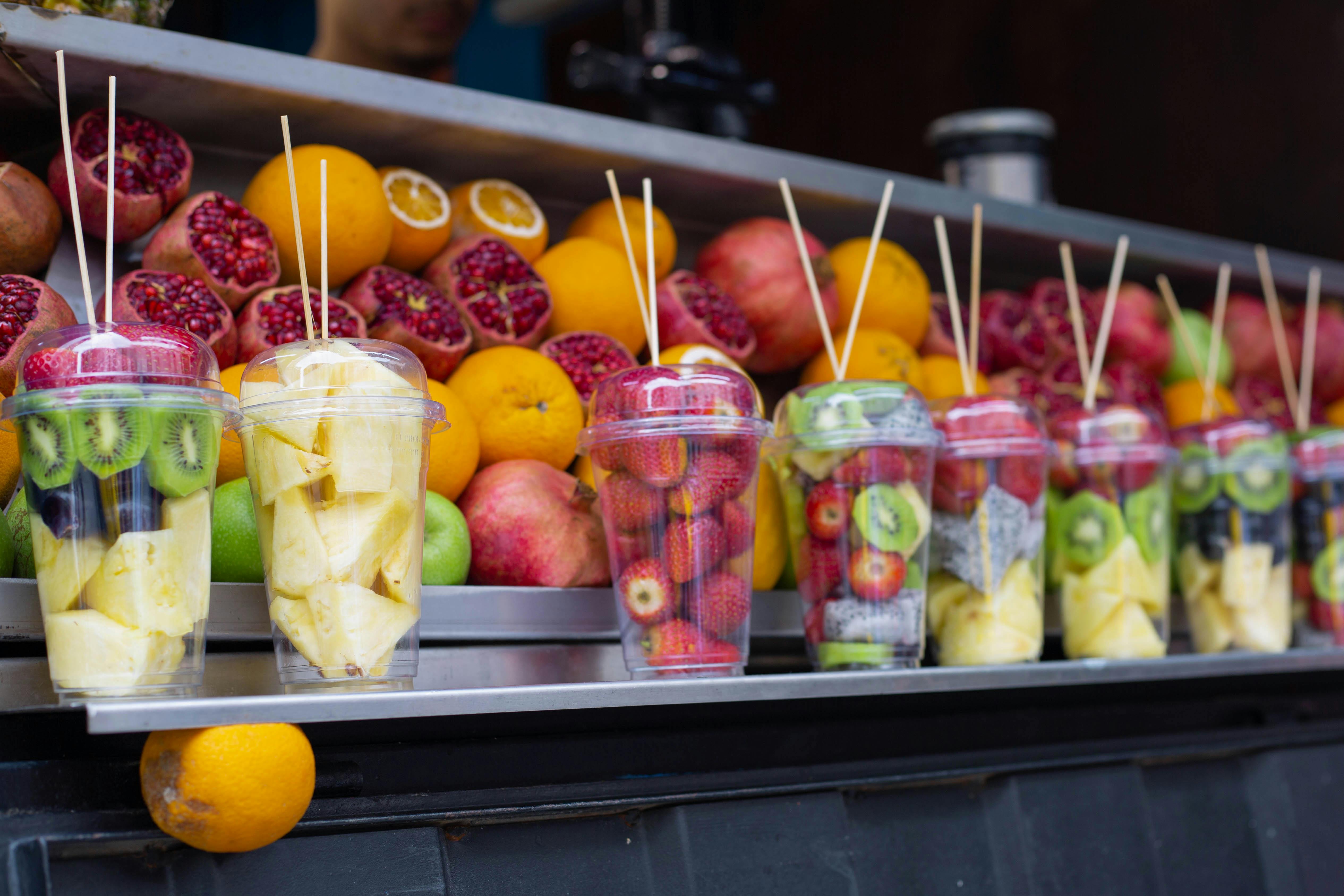 Colorful Fresh Fruit Stand in Istanbul · Free Stock Photo