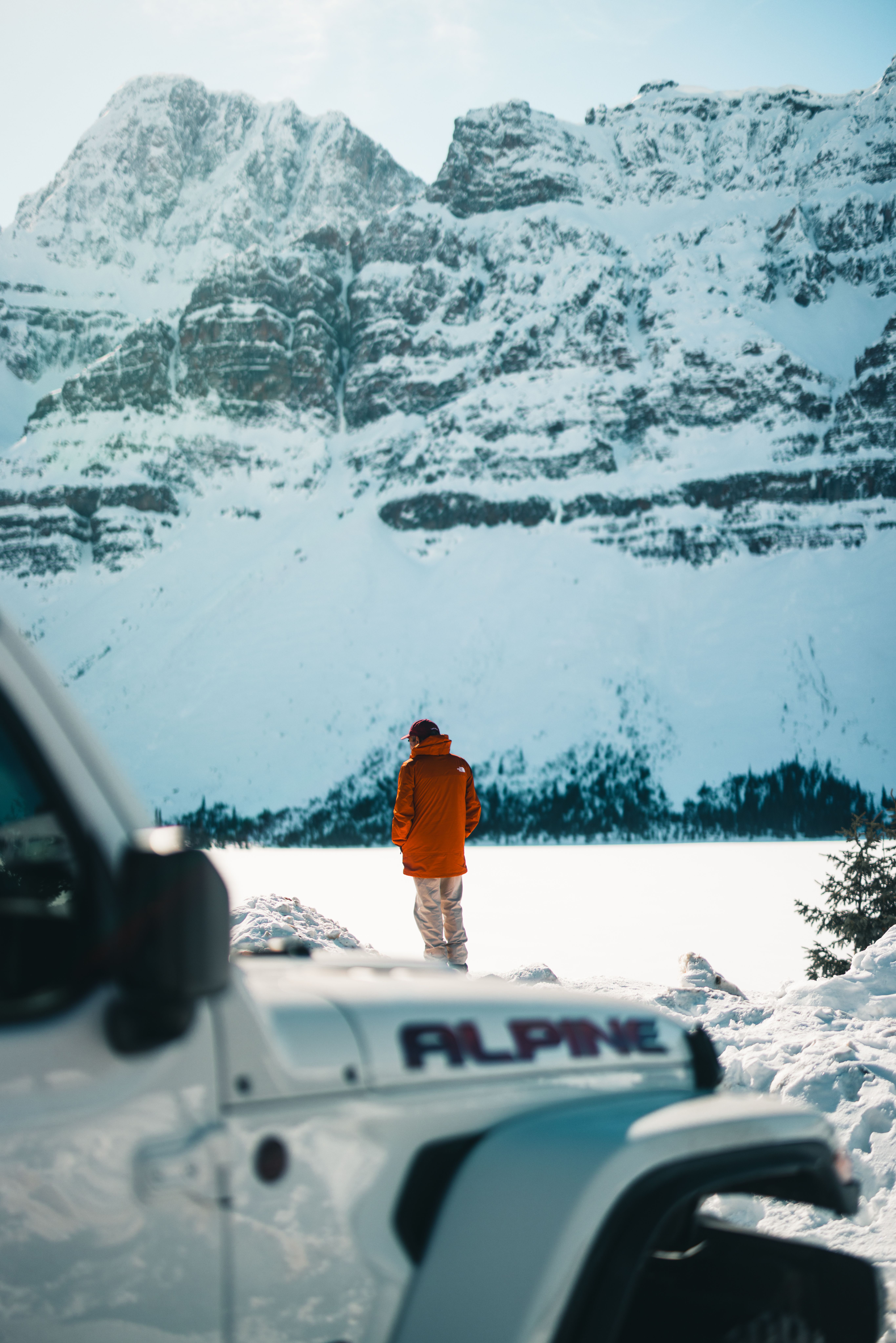 Winter Adventure in Jasper's Snowy Mountains · Free Stock Photo