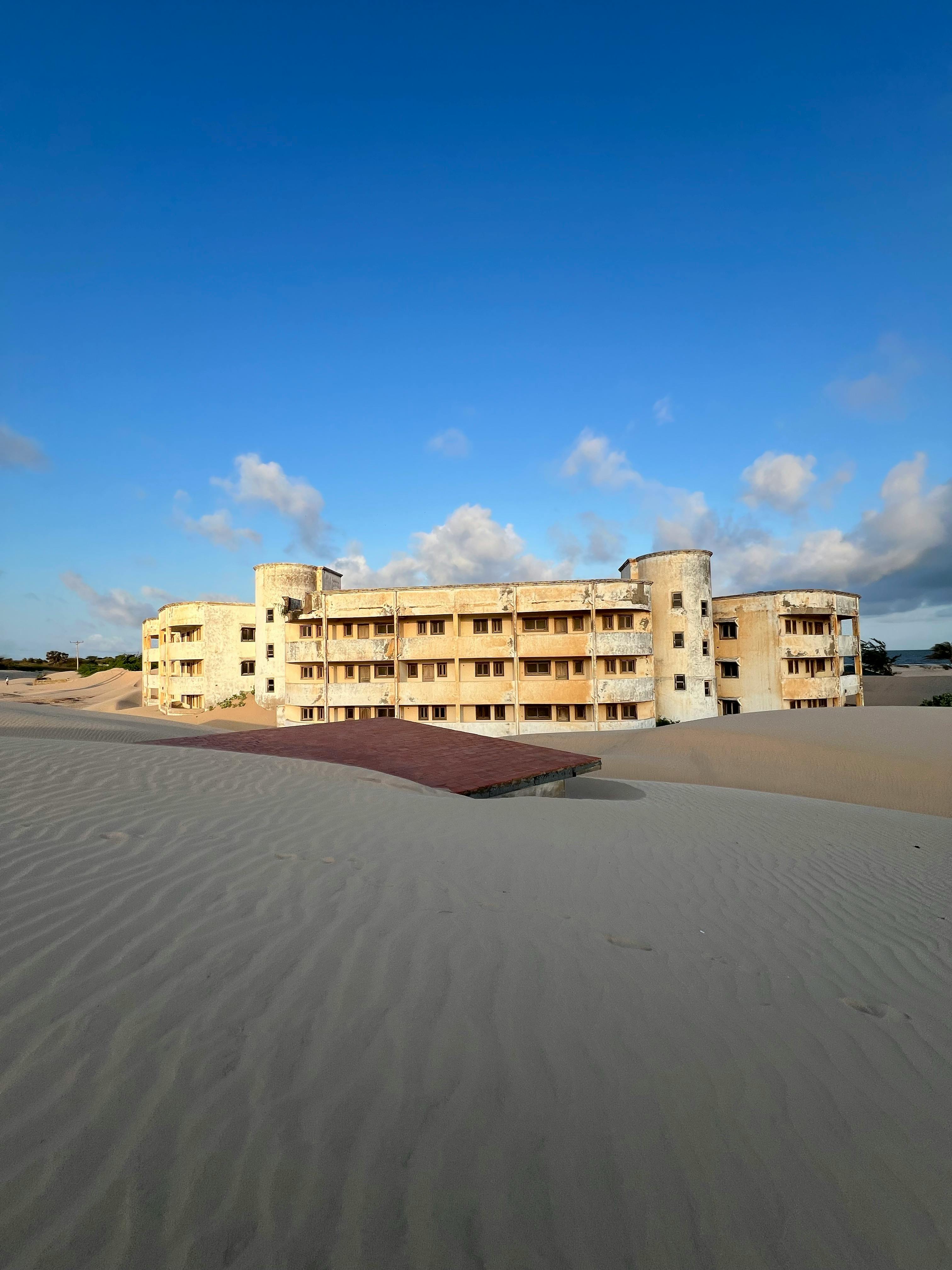 Deserted Building in Mambrui, Kenya's Sand Dunes · Free Stock Photo