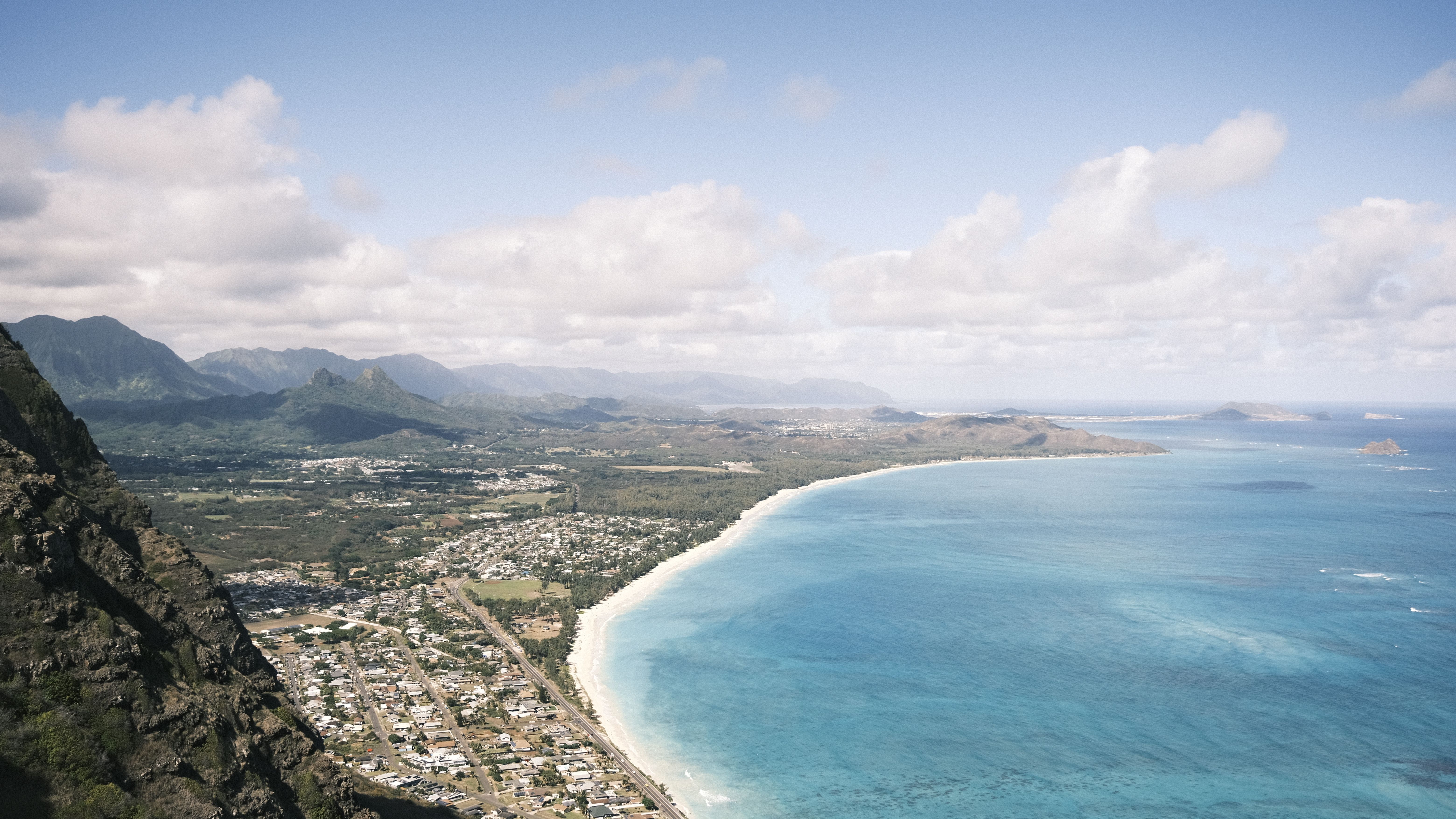 Aerial Coastal View of Oahu, Hawaii's Scenic Beauty · Free Stock Photo