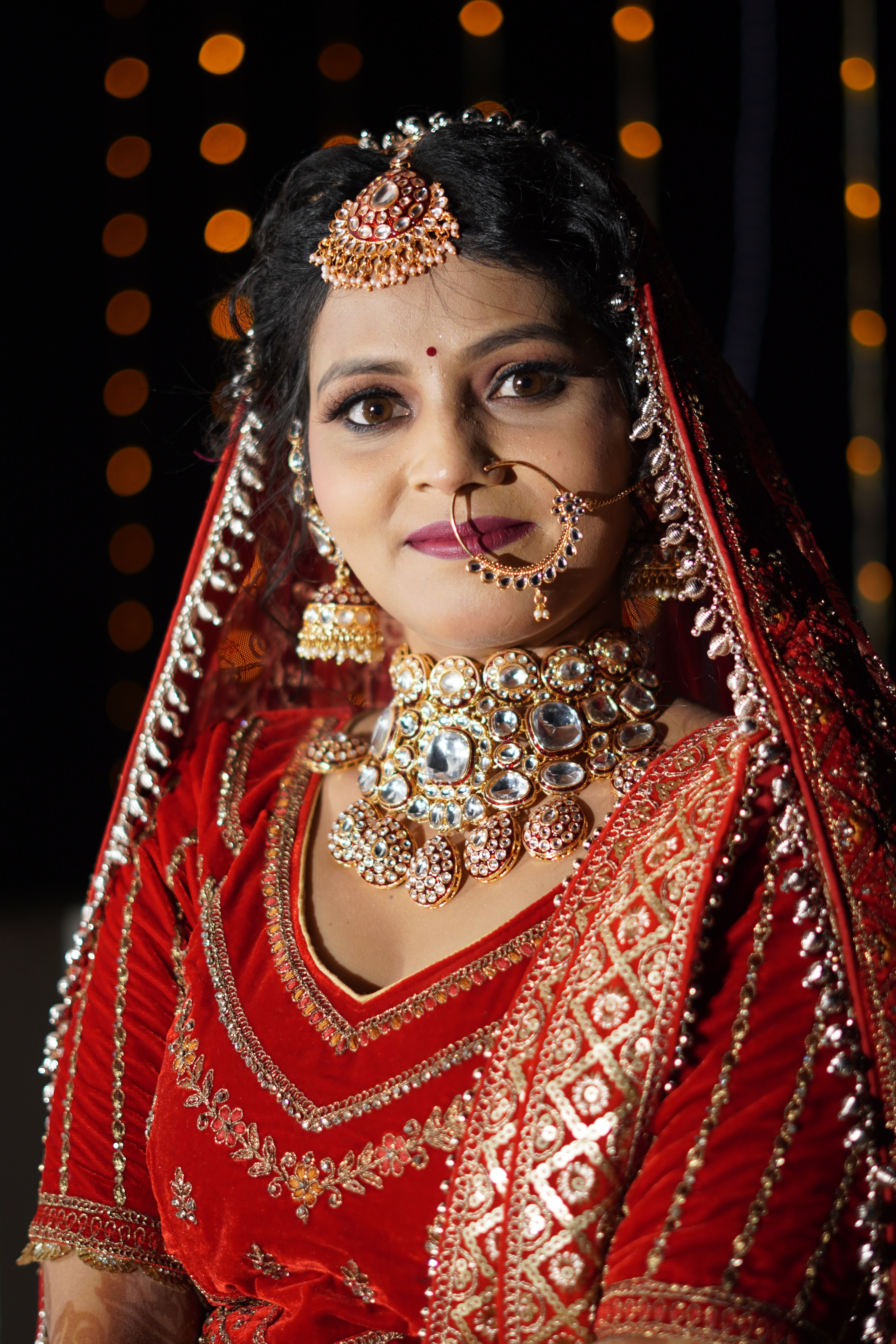 Elegant Indian Bride in Traditional Attire · Free Stock Photo